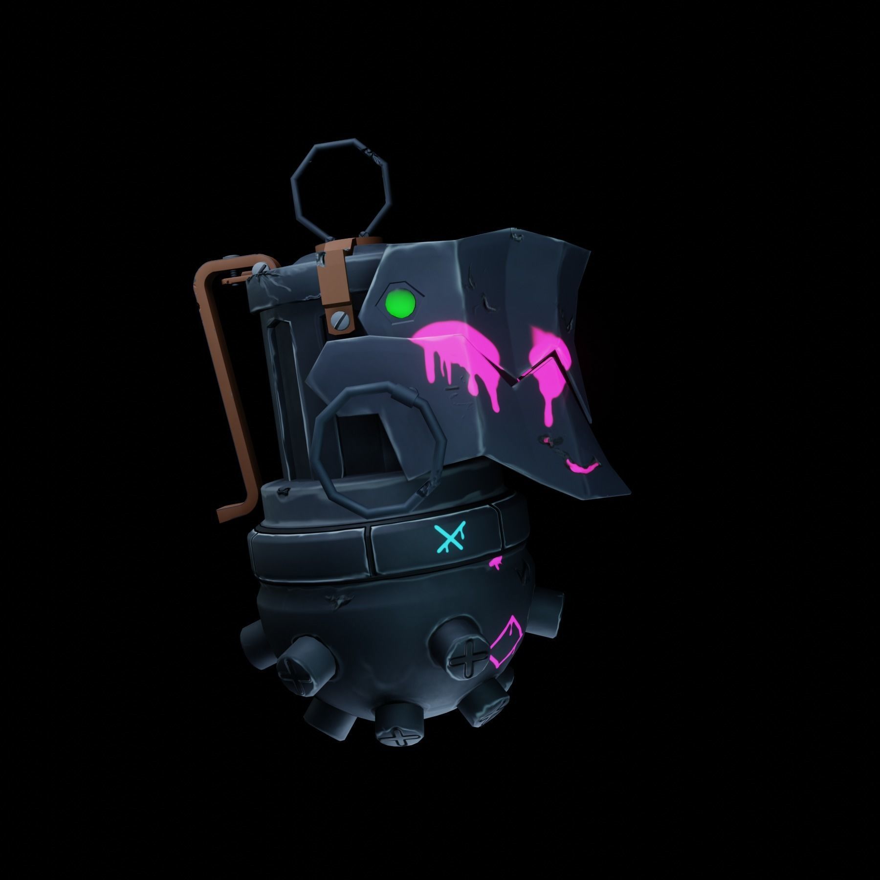 Jinx grenade free VR / AR / low-poly 3D model | CGTrader