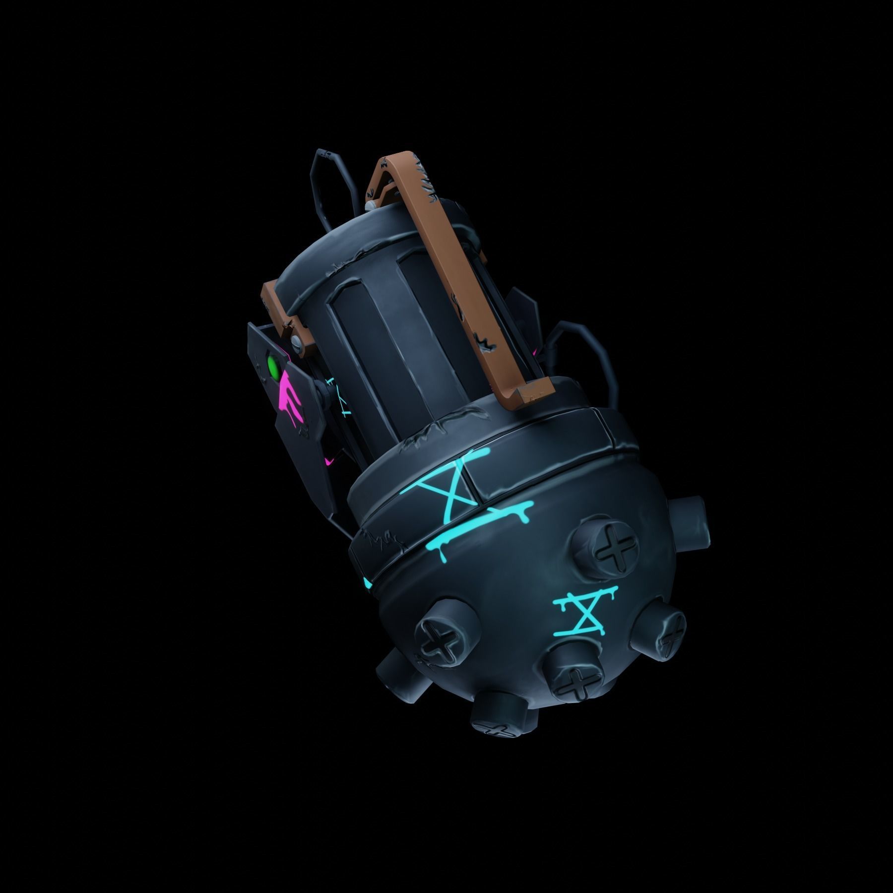 Jinx grenade free VR / AR / low-poly 3D model | CGTrader