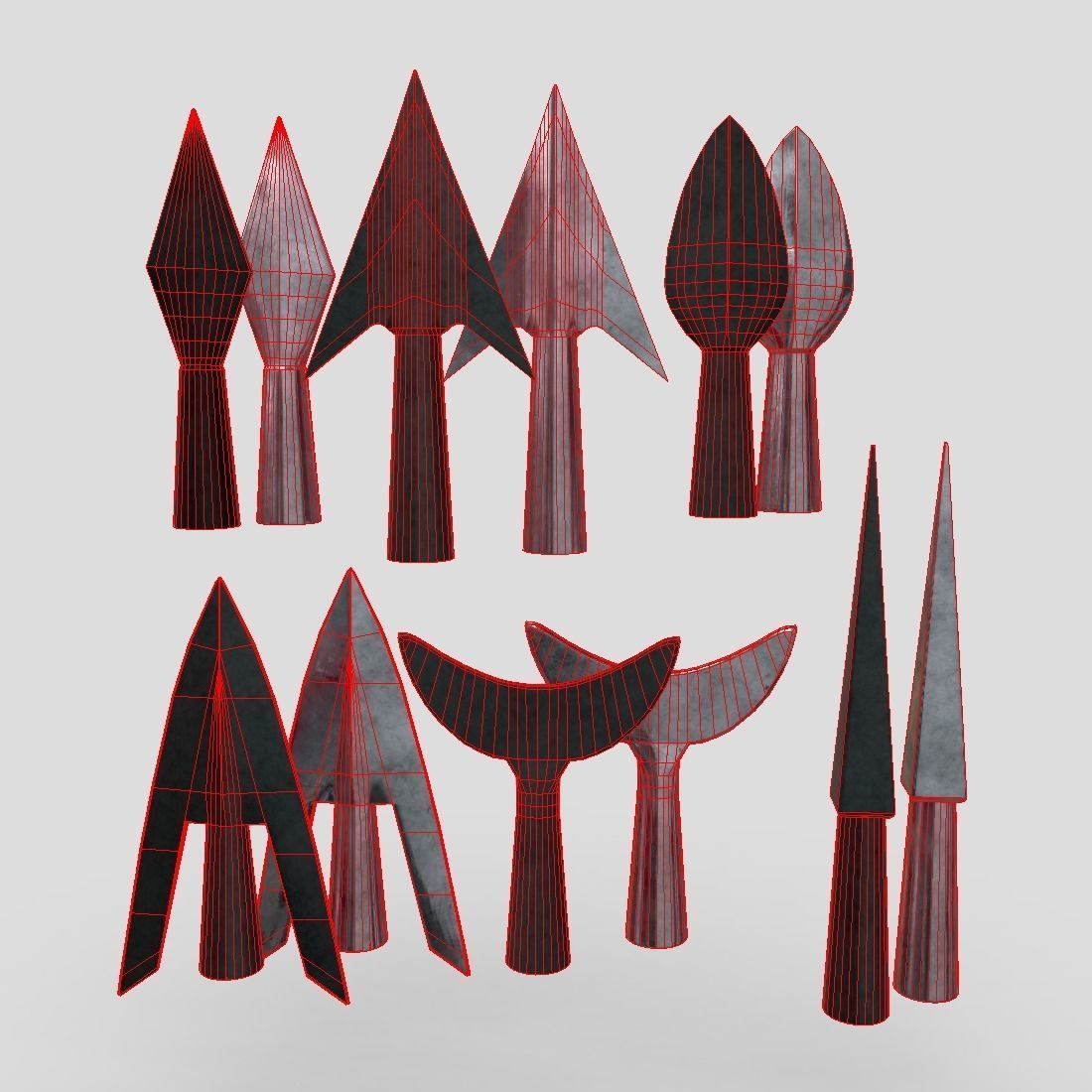 3D model Arrowhead Pack VR / AR / low-poly | CGTrader