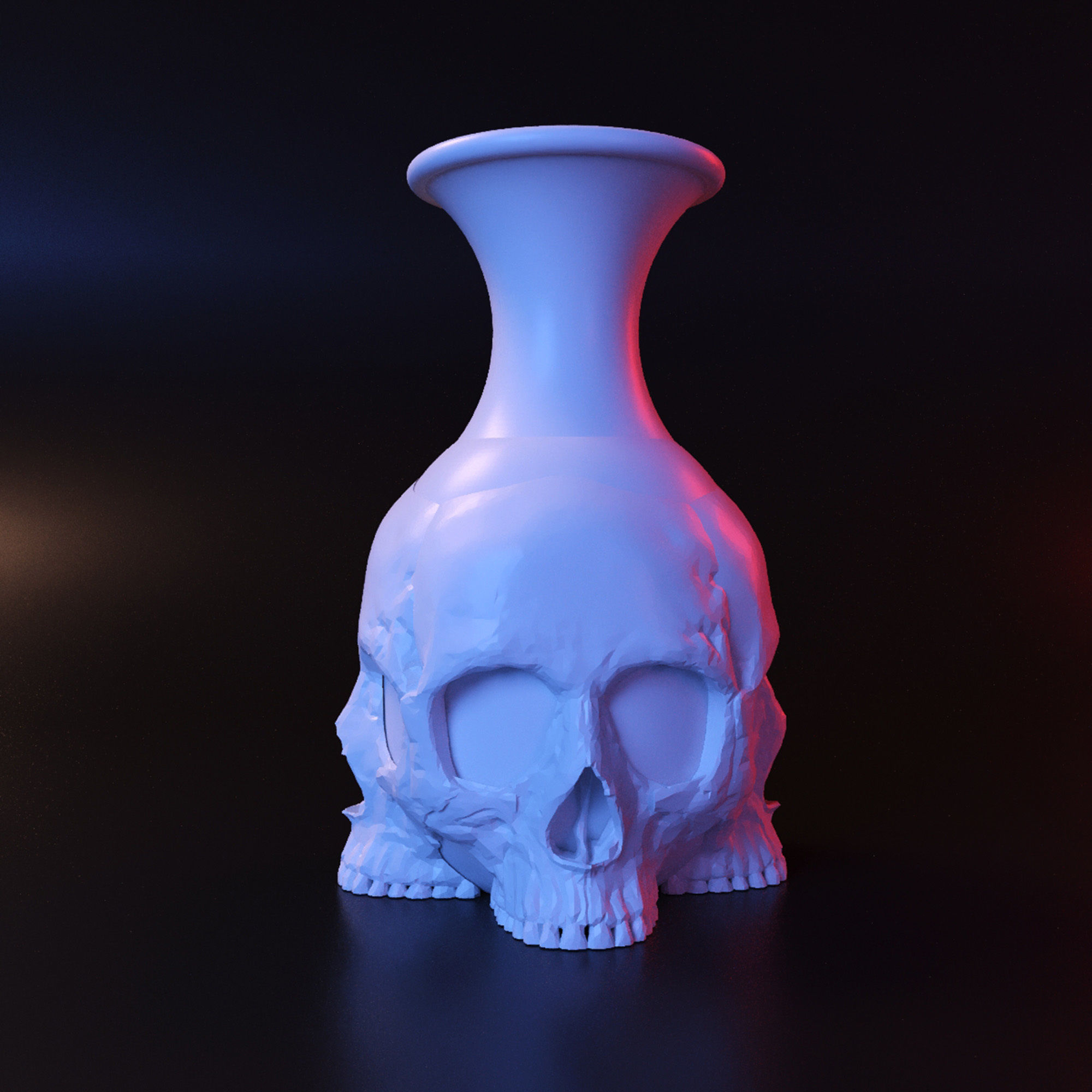 Skull Vase 3D model 3D printable | CGTrader