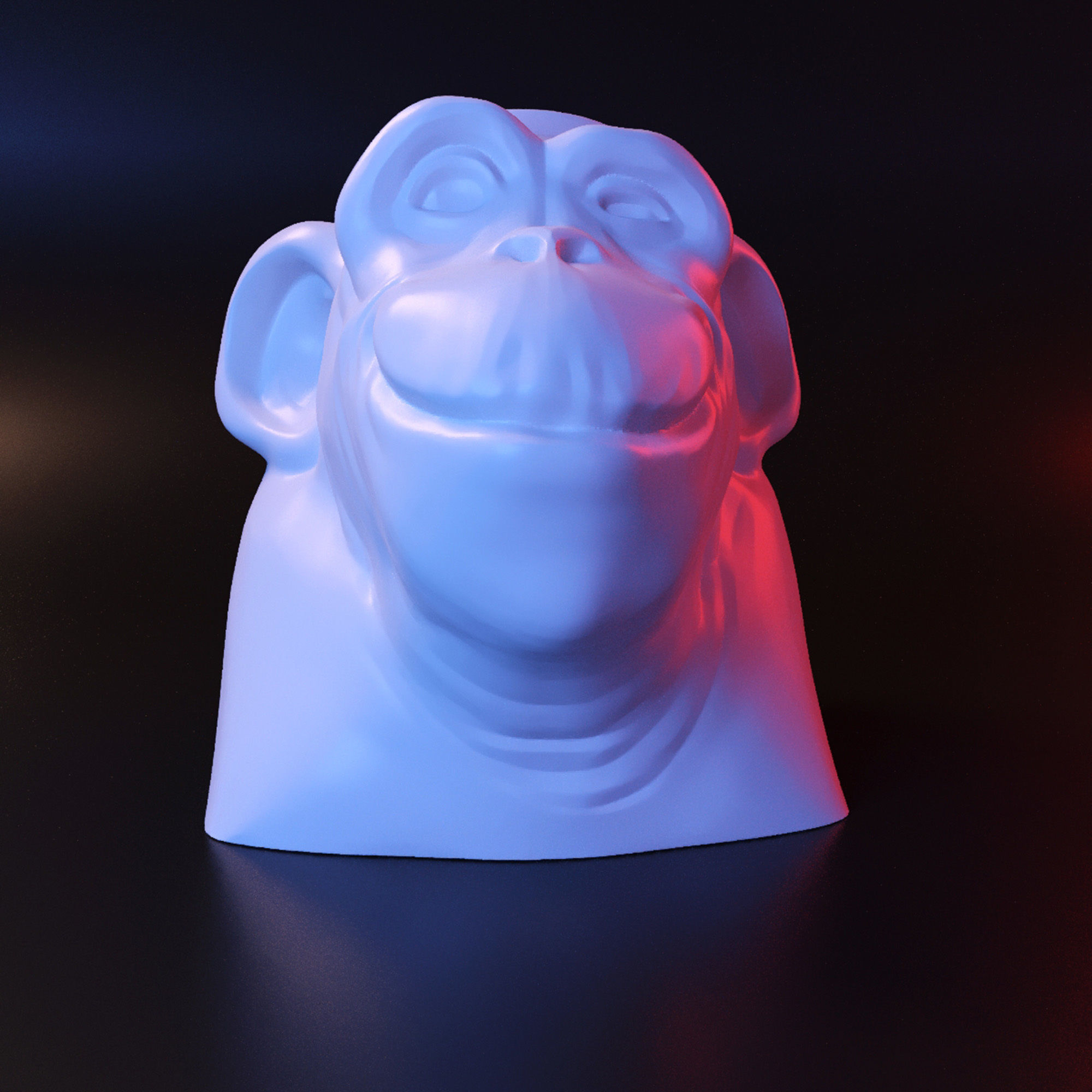 Vase monkey head 3D model 3D printable | CGTrader