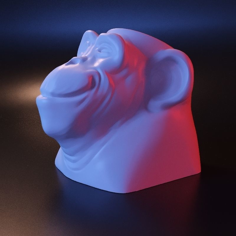 Vase monkey head 3D model 3D printable | CGTrader