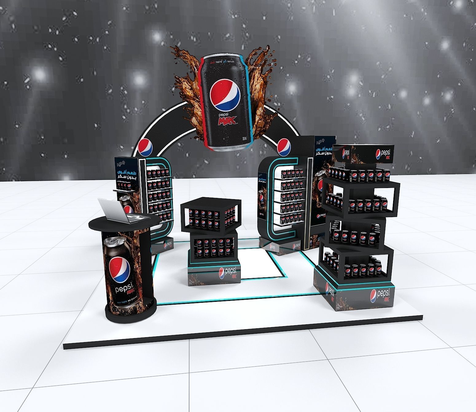 3D model PEPSI BOOTH 6532 VR / AR / low-poly | CGTrader