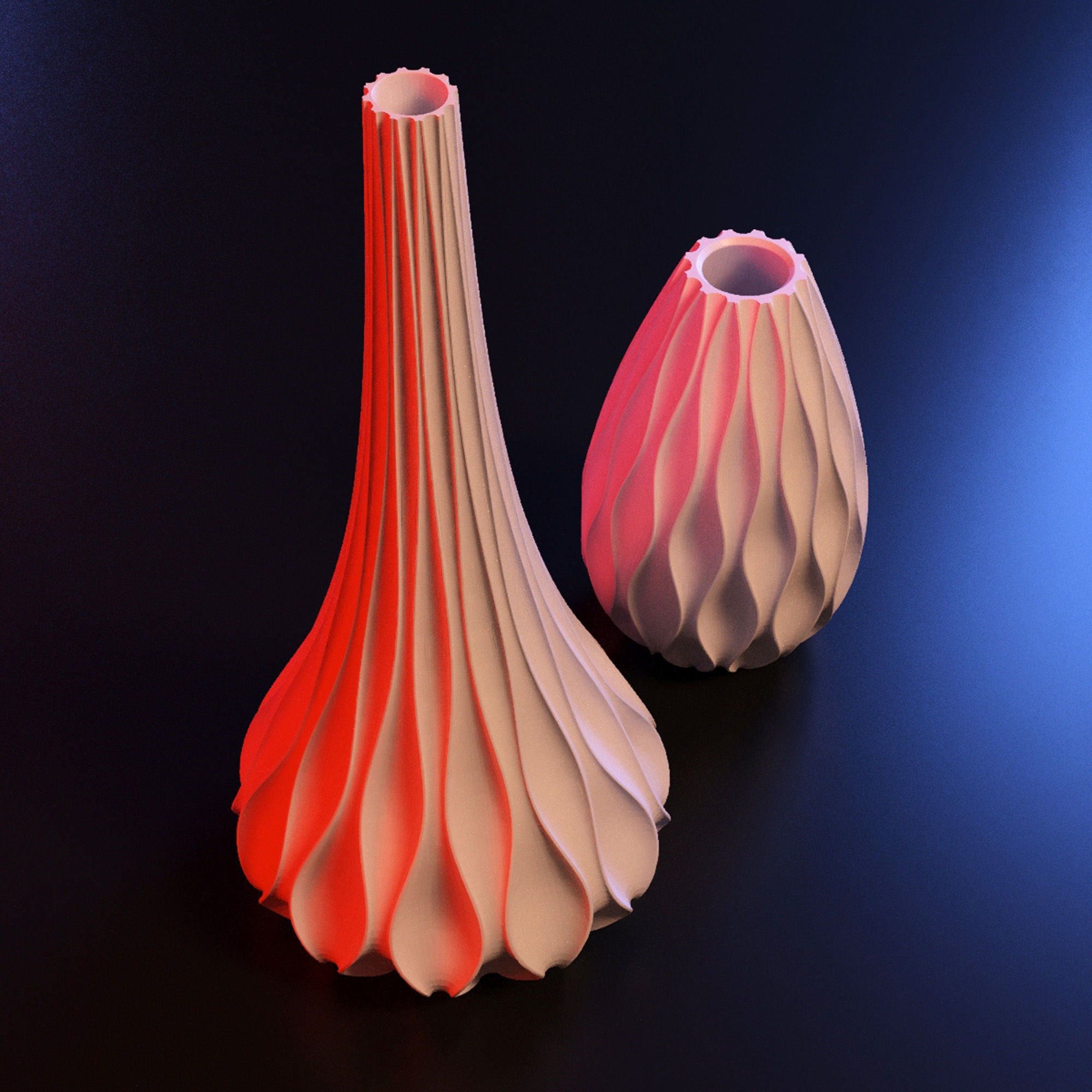Vase ocean wave 3D model 3D printable | CGTrader