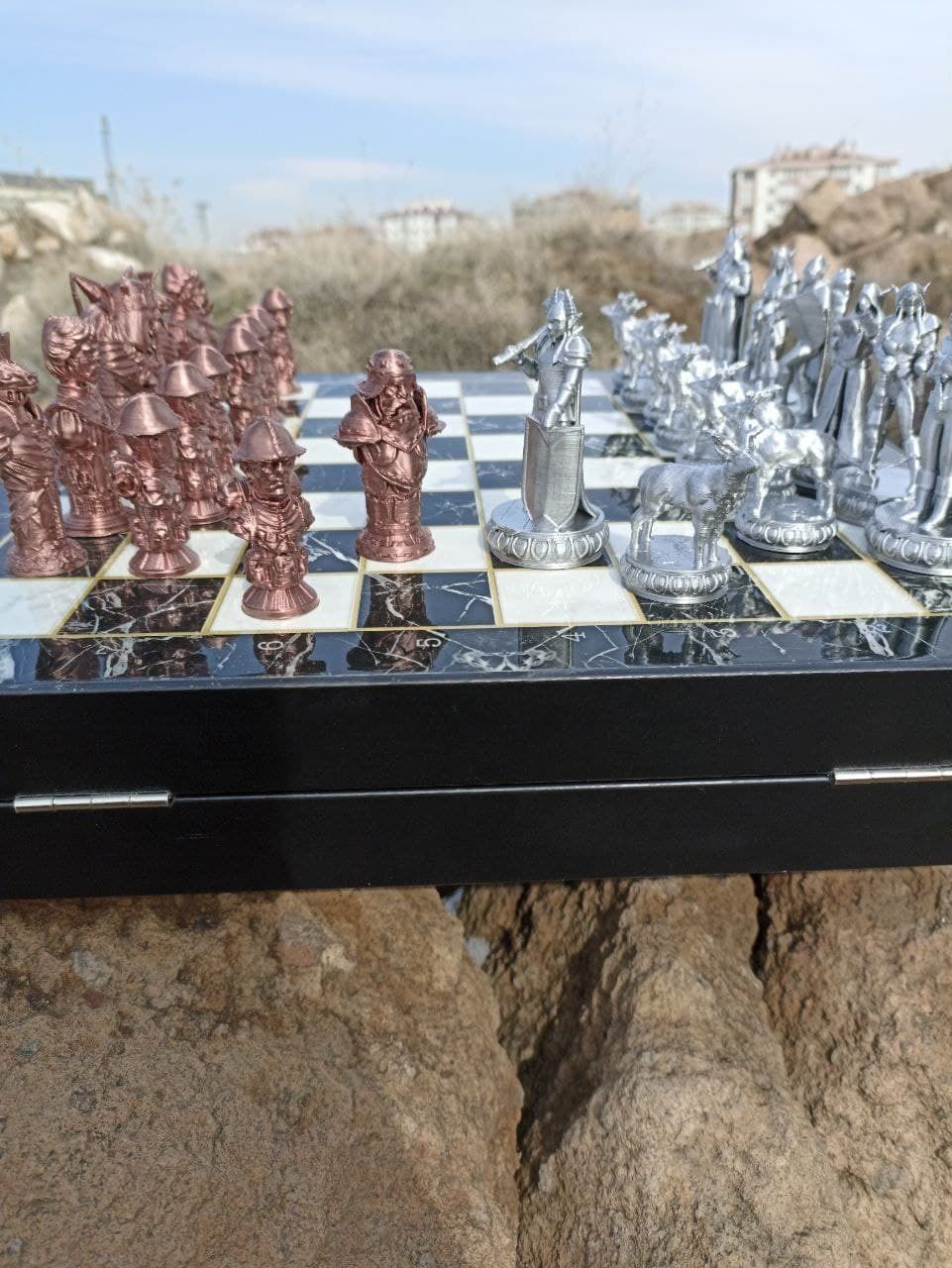 Elf Chess Game Set - Medieval Chess Set 3D model 3D printable | CGTrader