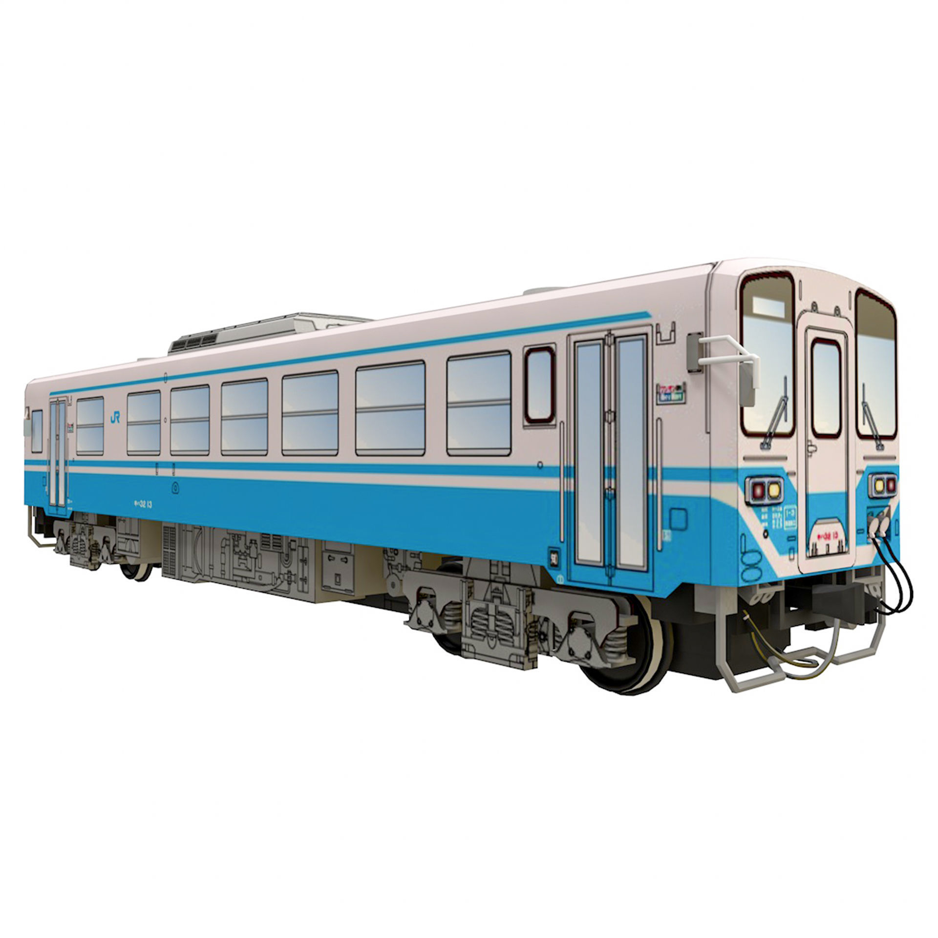 JR Shikoku Japanese Train 32 Kiha Diesel Locomotive 3D model | CGTrader