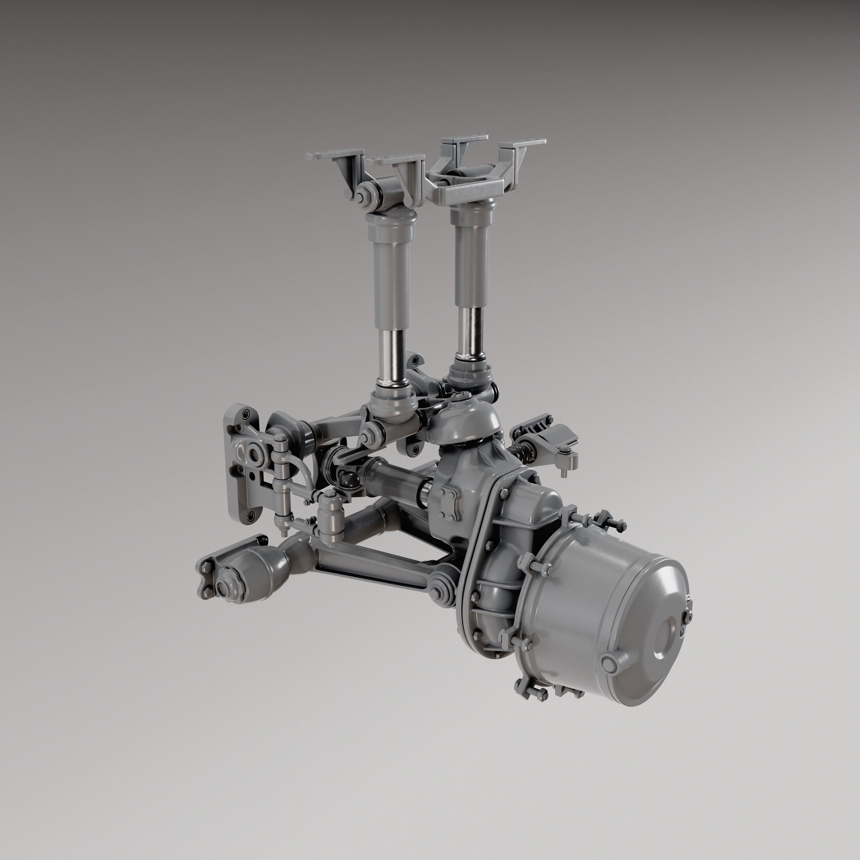 BTR and APC Suspension with Wheel 3D model | CGTrader