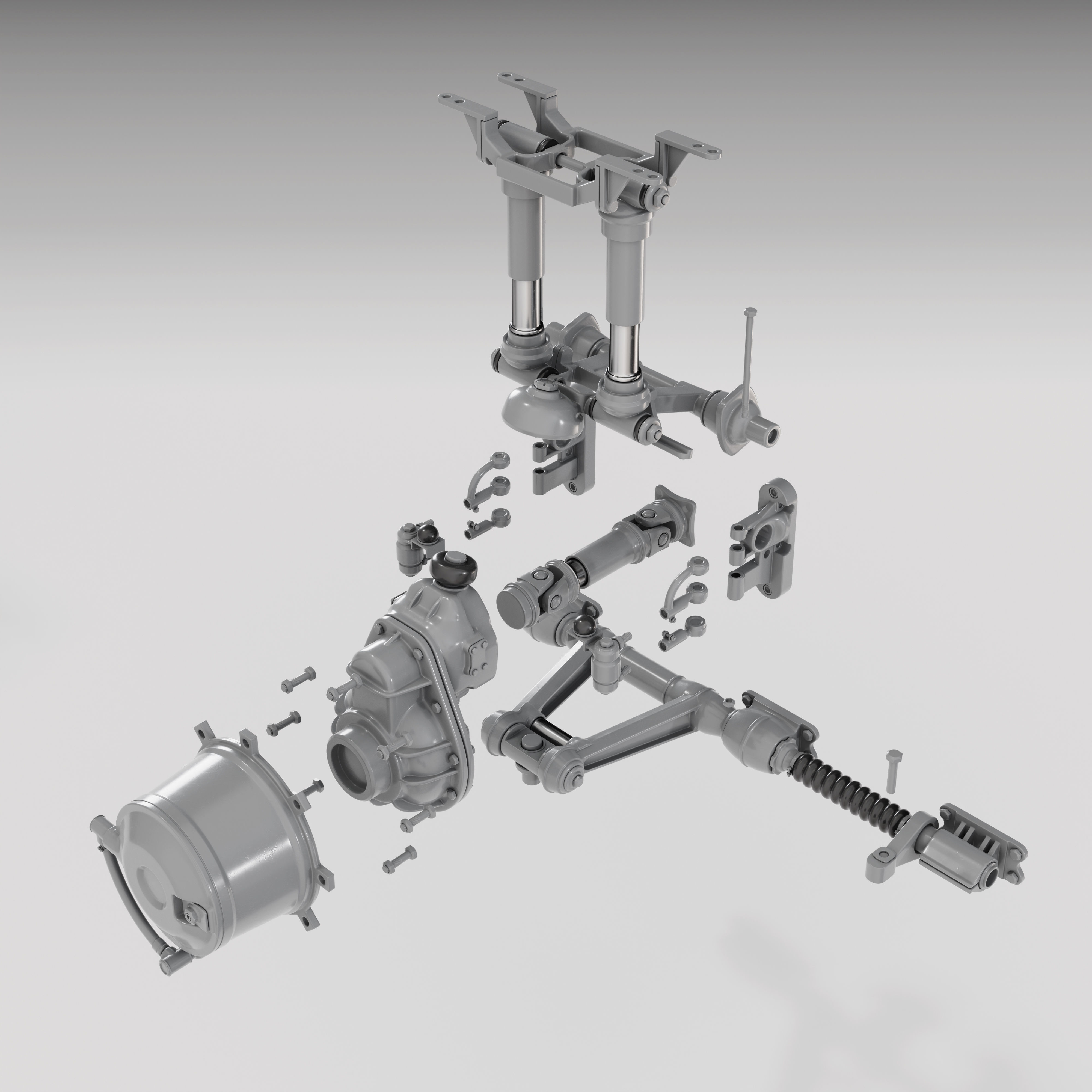 BTR and APC Suspension with Wheel 3D model | CGTrader