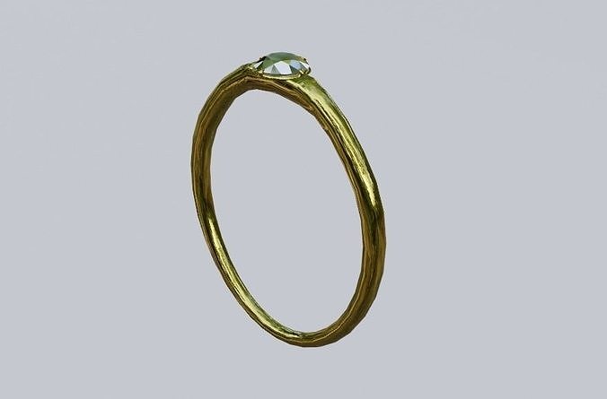 diamond ring 3D model | CGTrader