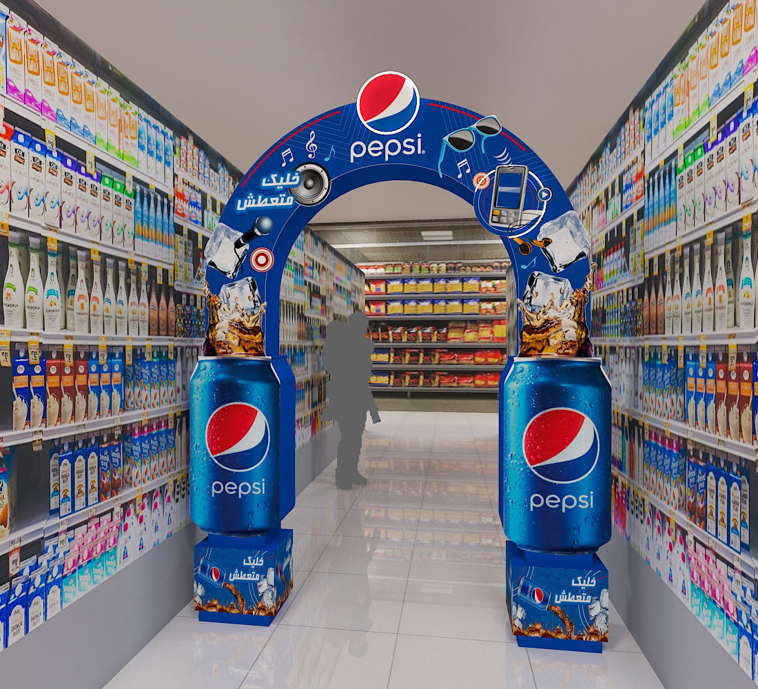 3D model PEPSI STAND ARCH 8876 VR / AR / low-poly | CGTrader