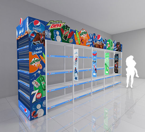3D model PEPSI STAND JH653 VR / AR / low-poly | CGTrader