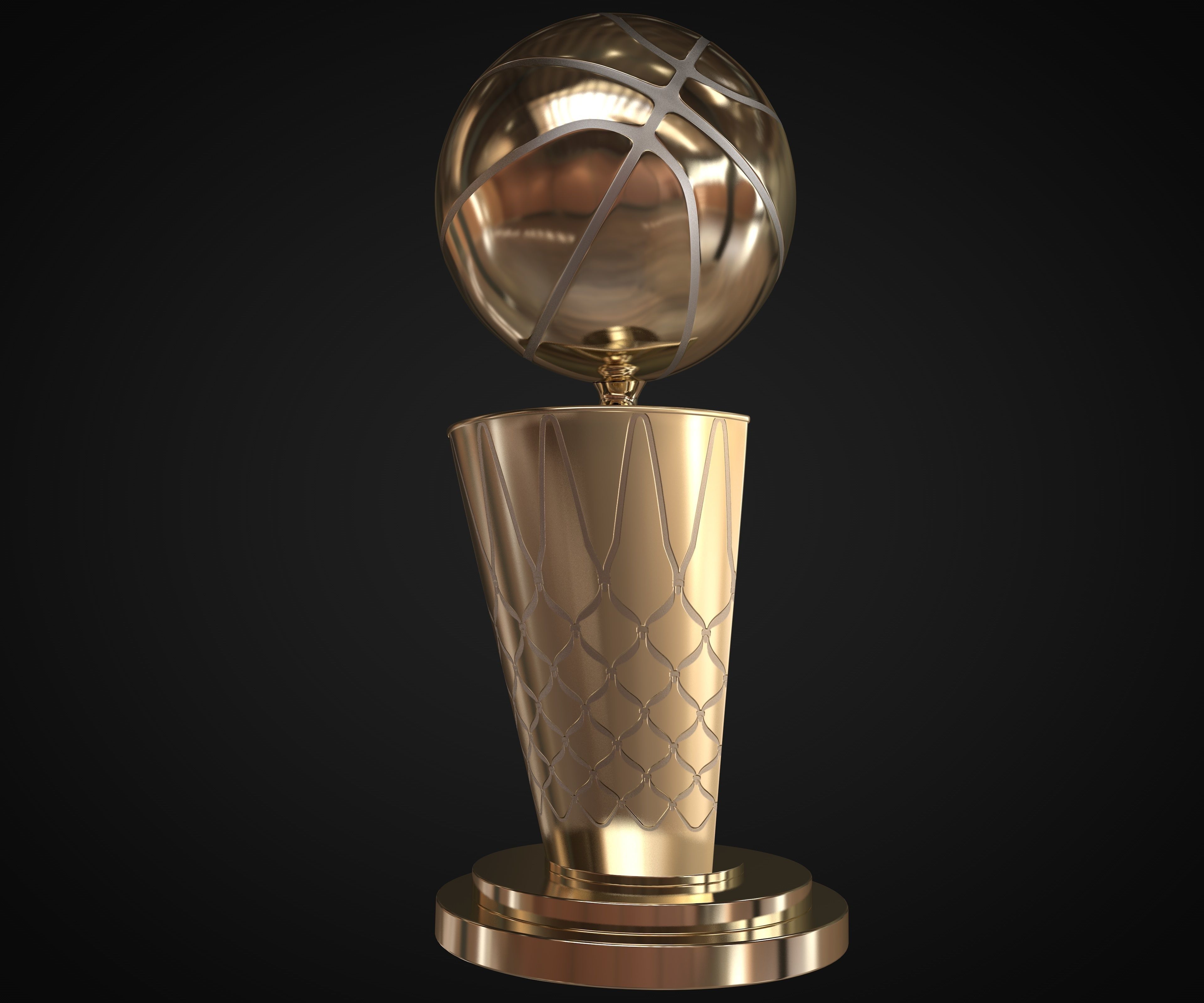 Larry OBrien NBA Championship Trophy 2022 3D model | CGTrader