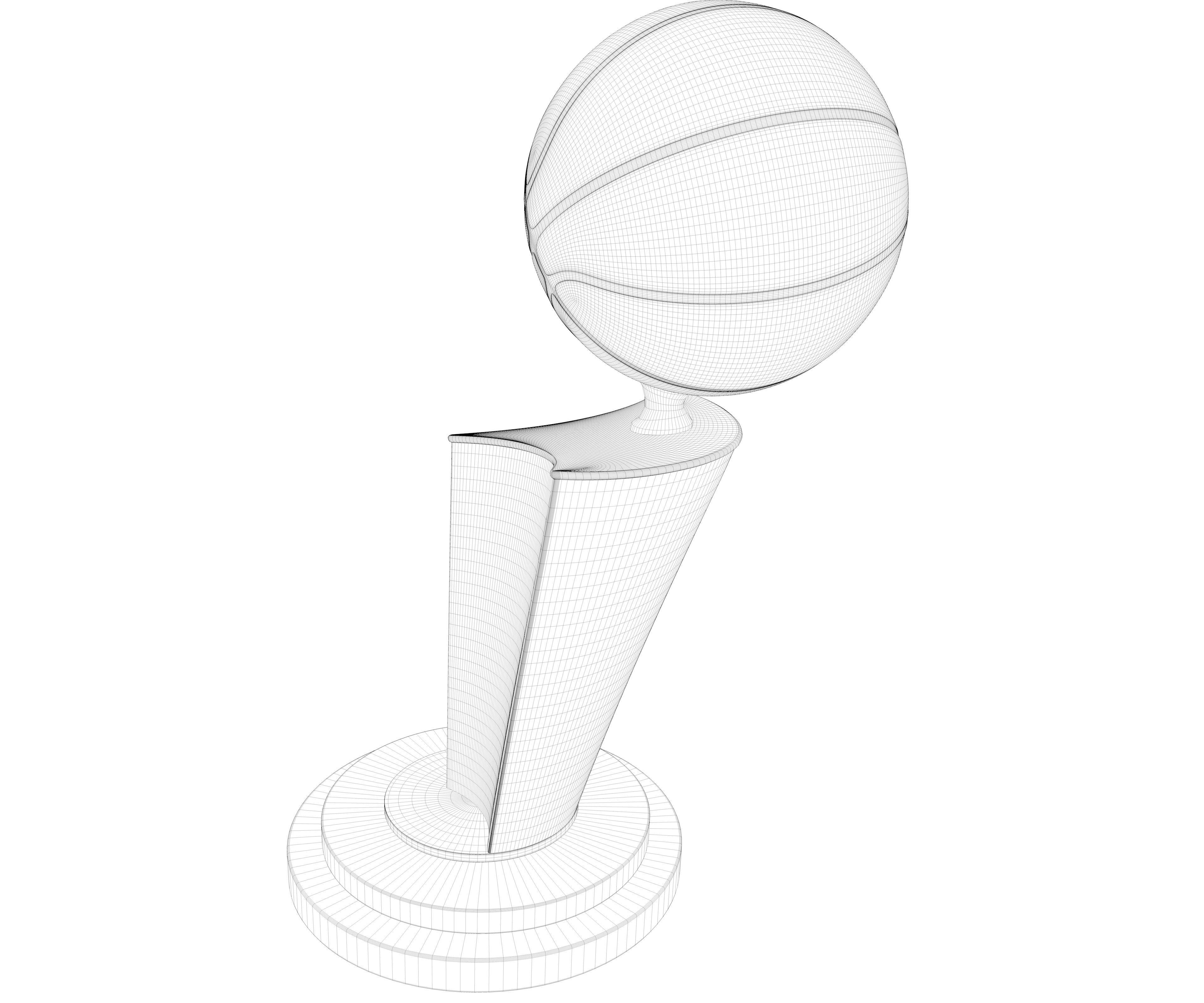 Larry OBrien NBA Championship Trophy 2022 3D model | CGTrader