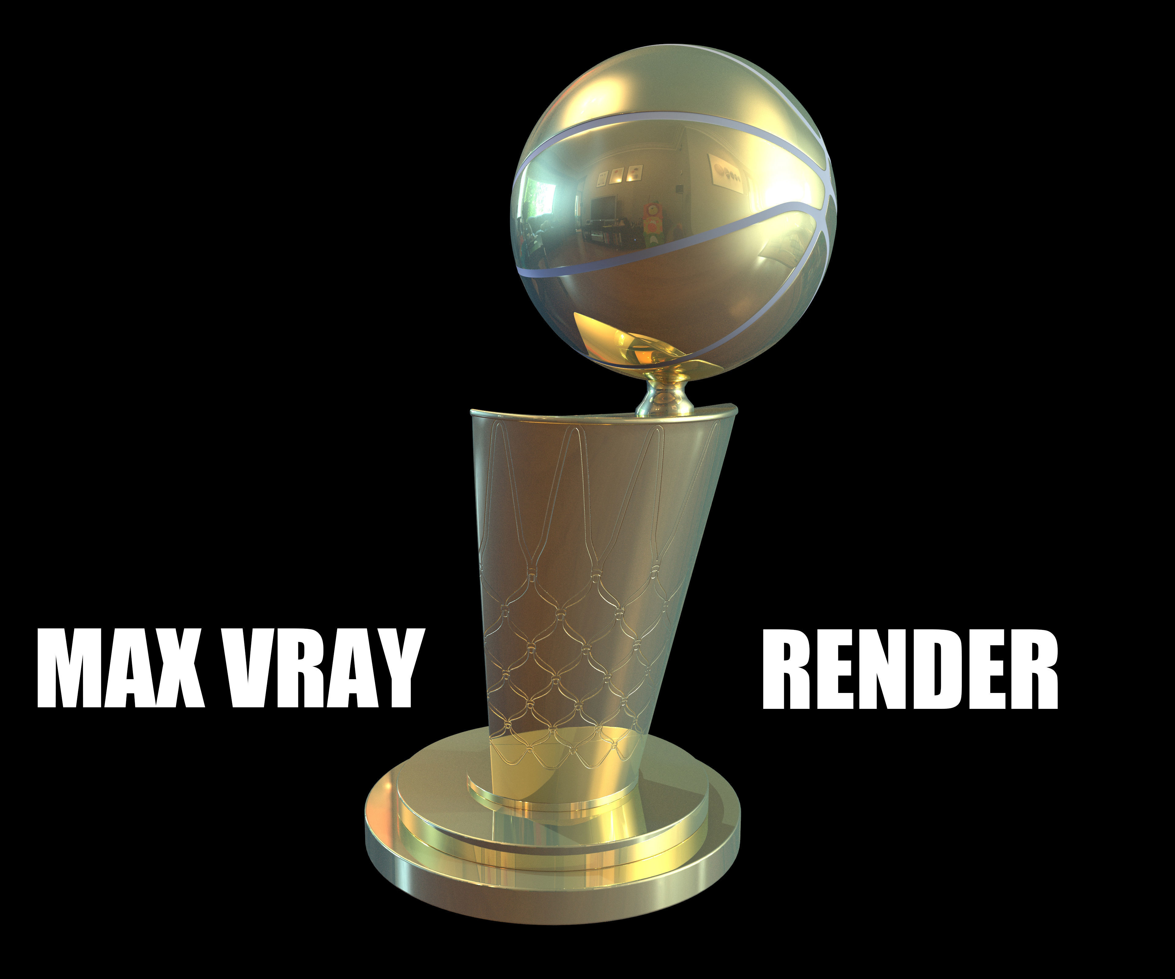 Larry OBrien NBA Championship Trophy 2022 3D model | CGTrader