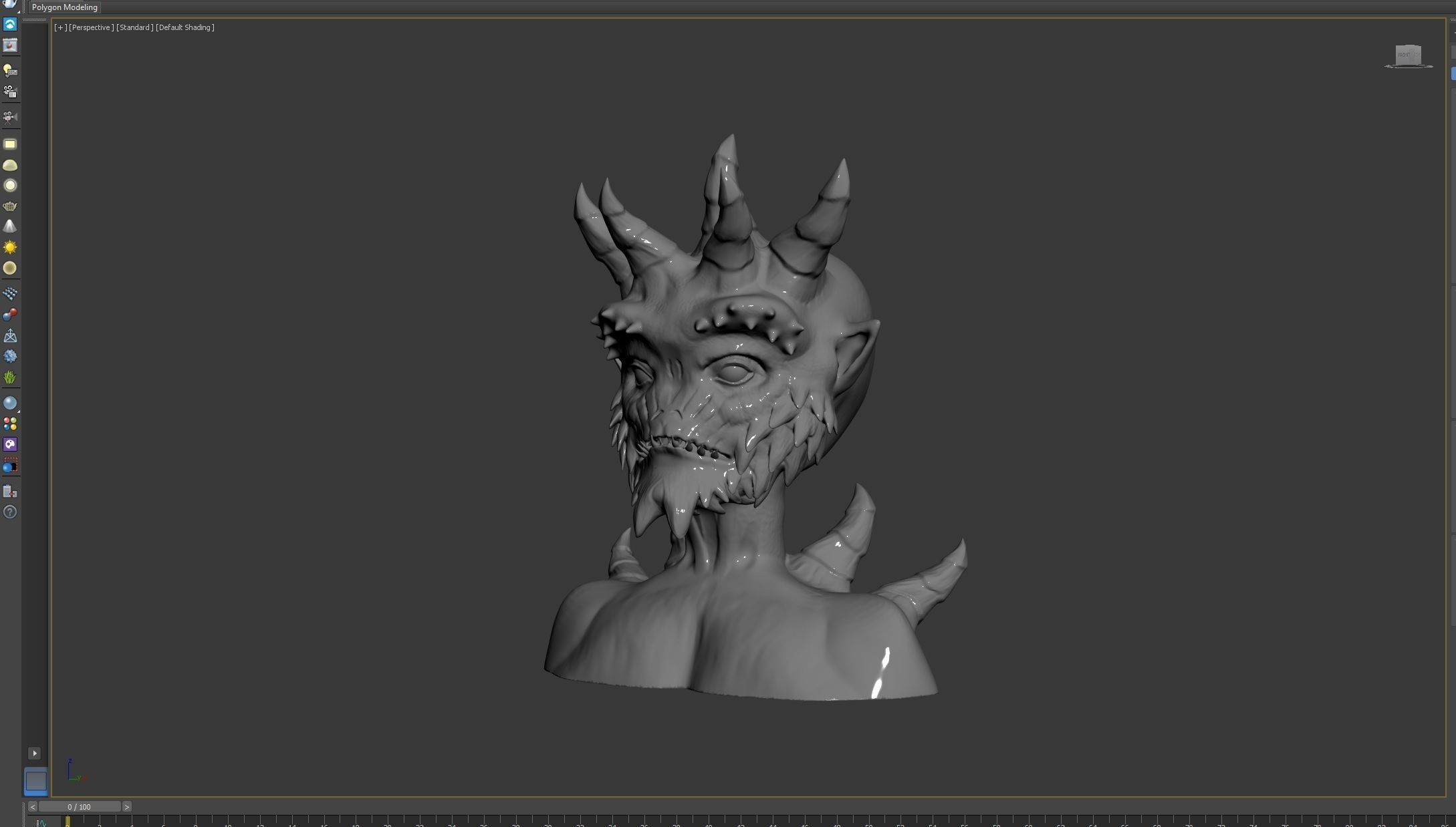 Demon creature stl 3D model 3D printable | CGTrader