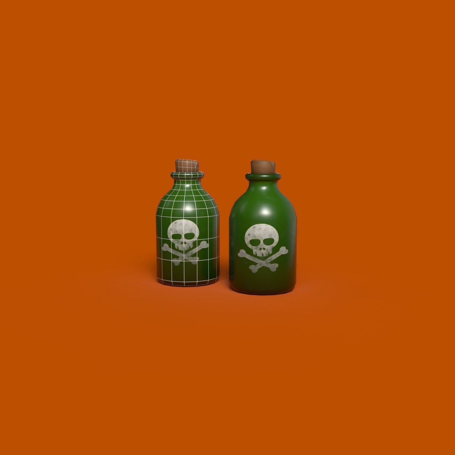 3D model Poison potion stylized VR / AR / low-poly | CGTrader