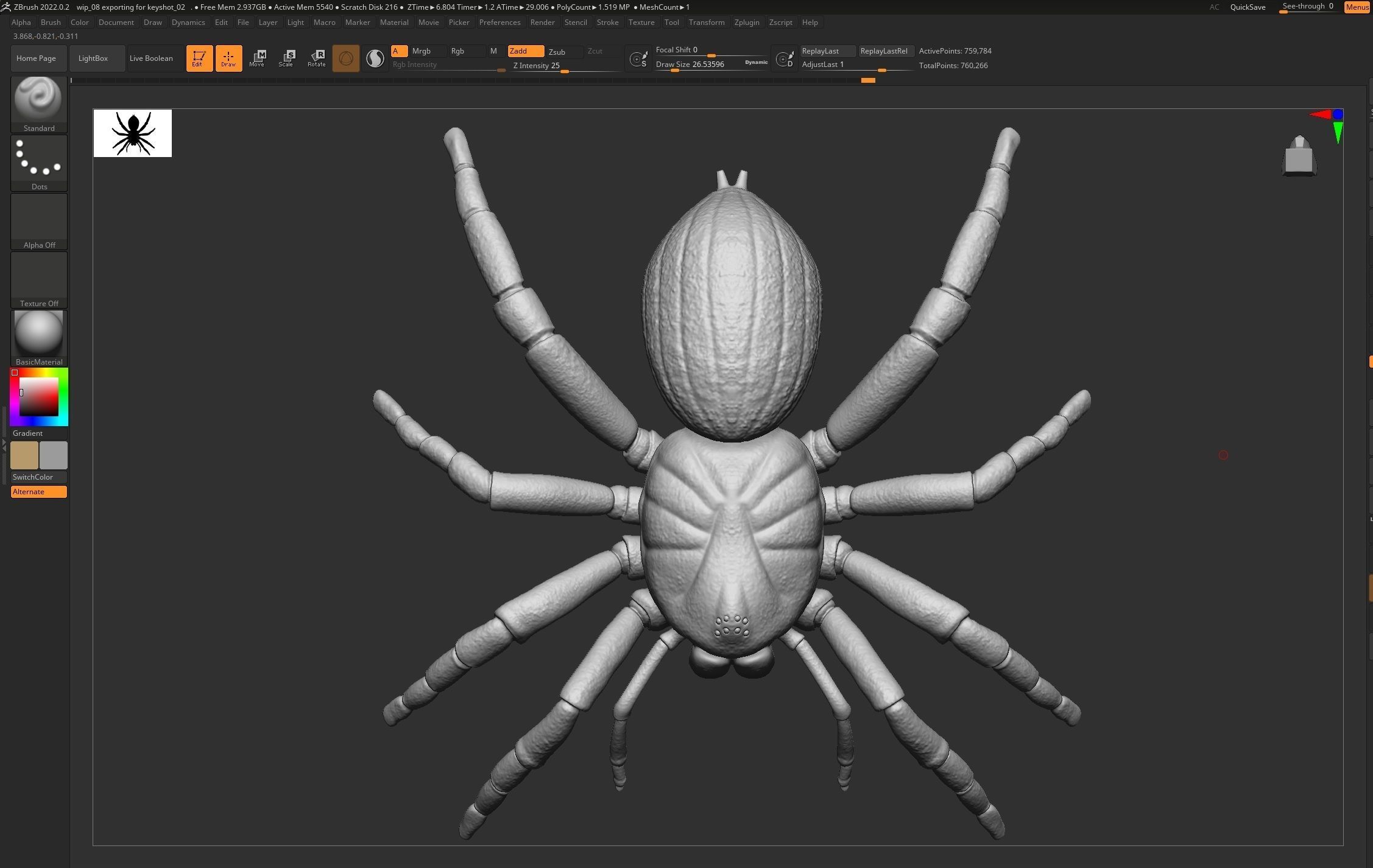 Spider stl 3D model 3D printable | CGTrader