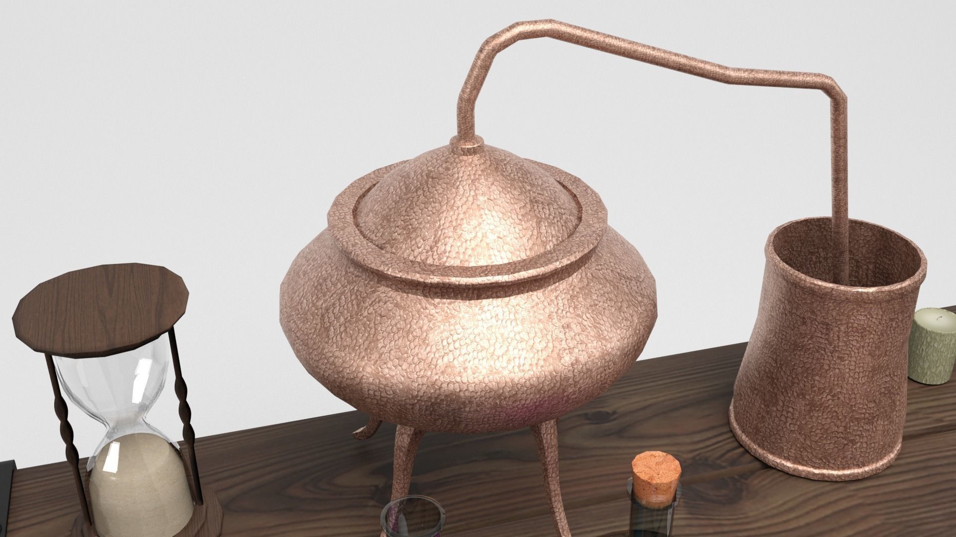 3D model Alchemy lab props VR / AR / low-poly | CGTrader