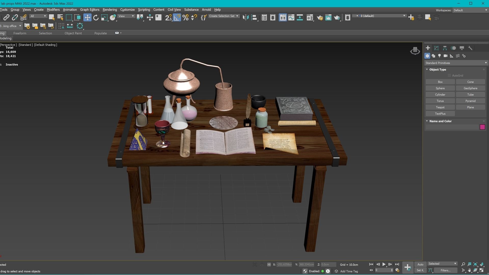 3D model Alchemy lab props VR / AR / low-poly | CGTrader