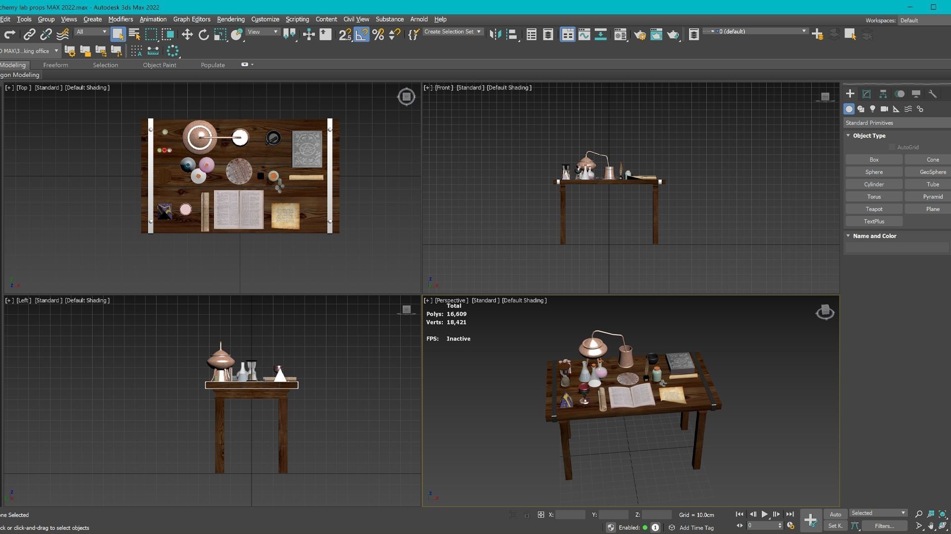 3D model Alchemy lab props VR / AR / low-poly | CGTrader