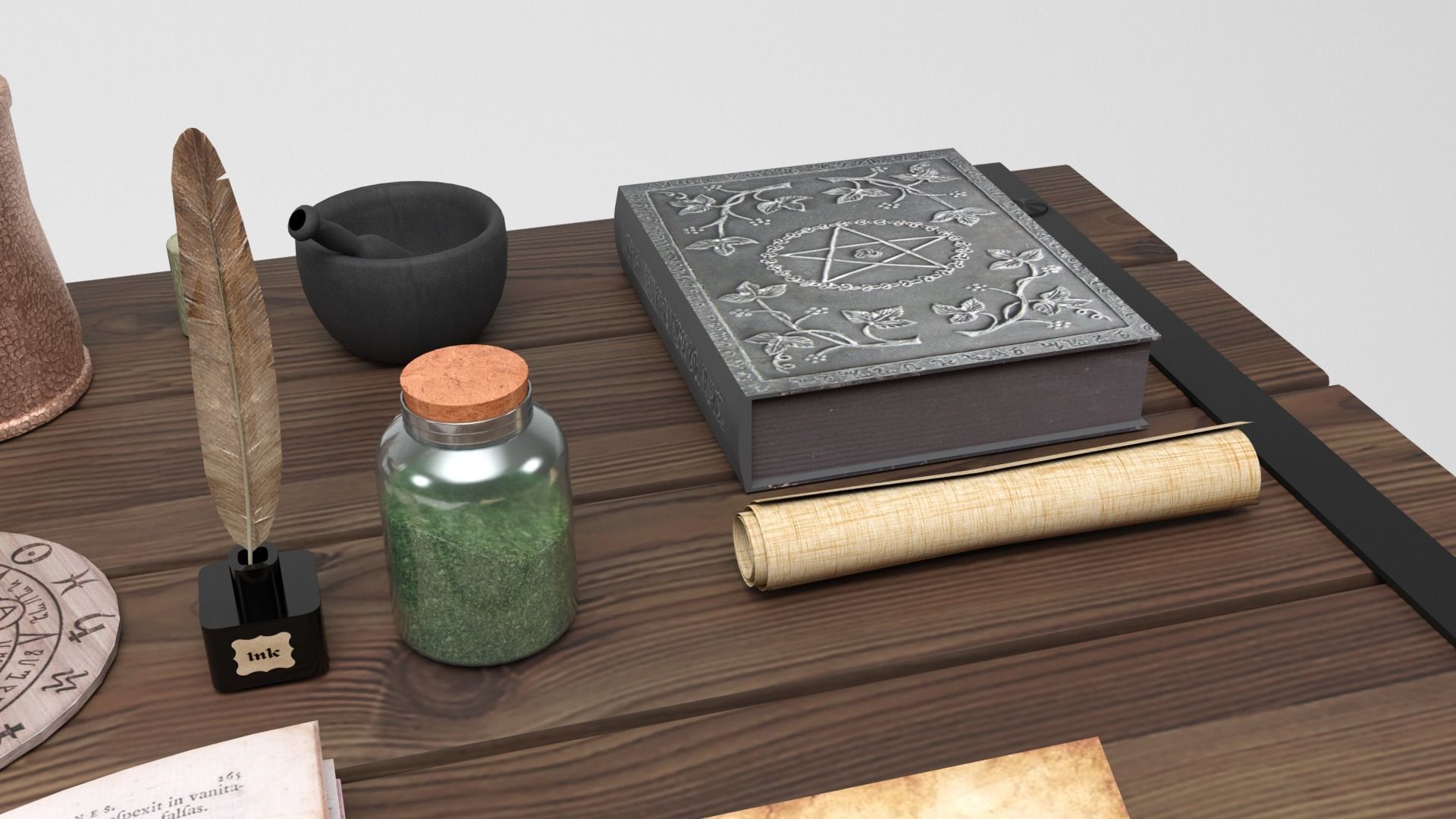 3D model Alchemy lab props VR / AR / low-poly | CGTrader