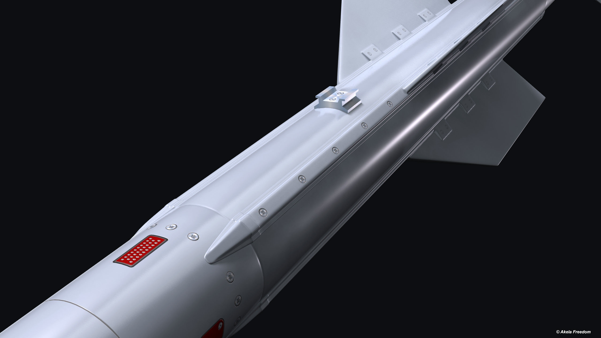 Astra Mk1 Missile 3D model animated | CGTrader