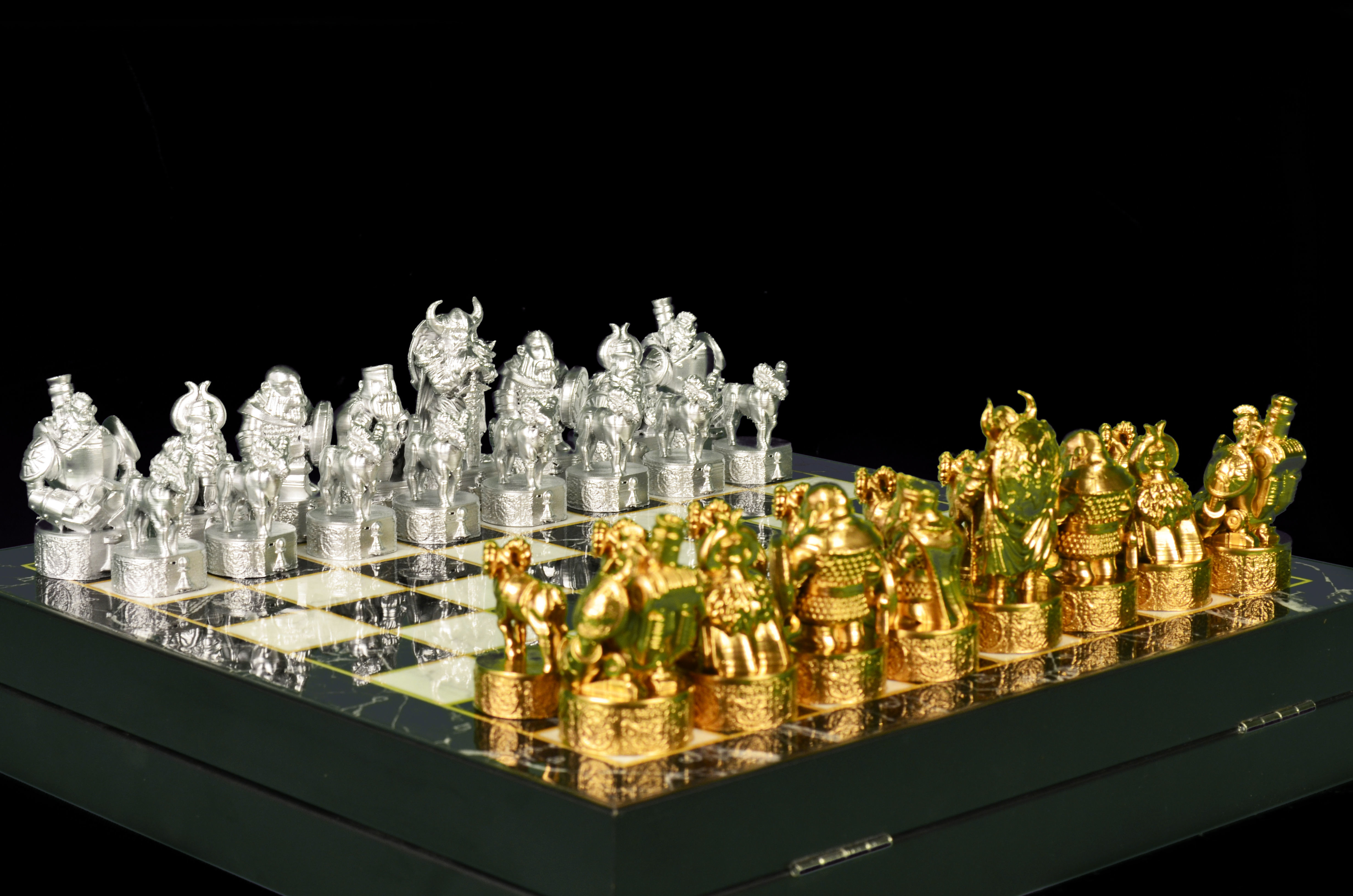Dwarf Chess Set-Medieval Dwarfs Chess Set 3D model 3D printable | CGTrader