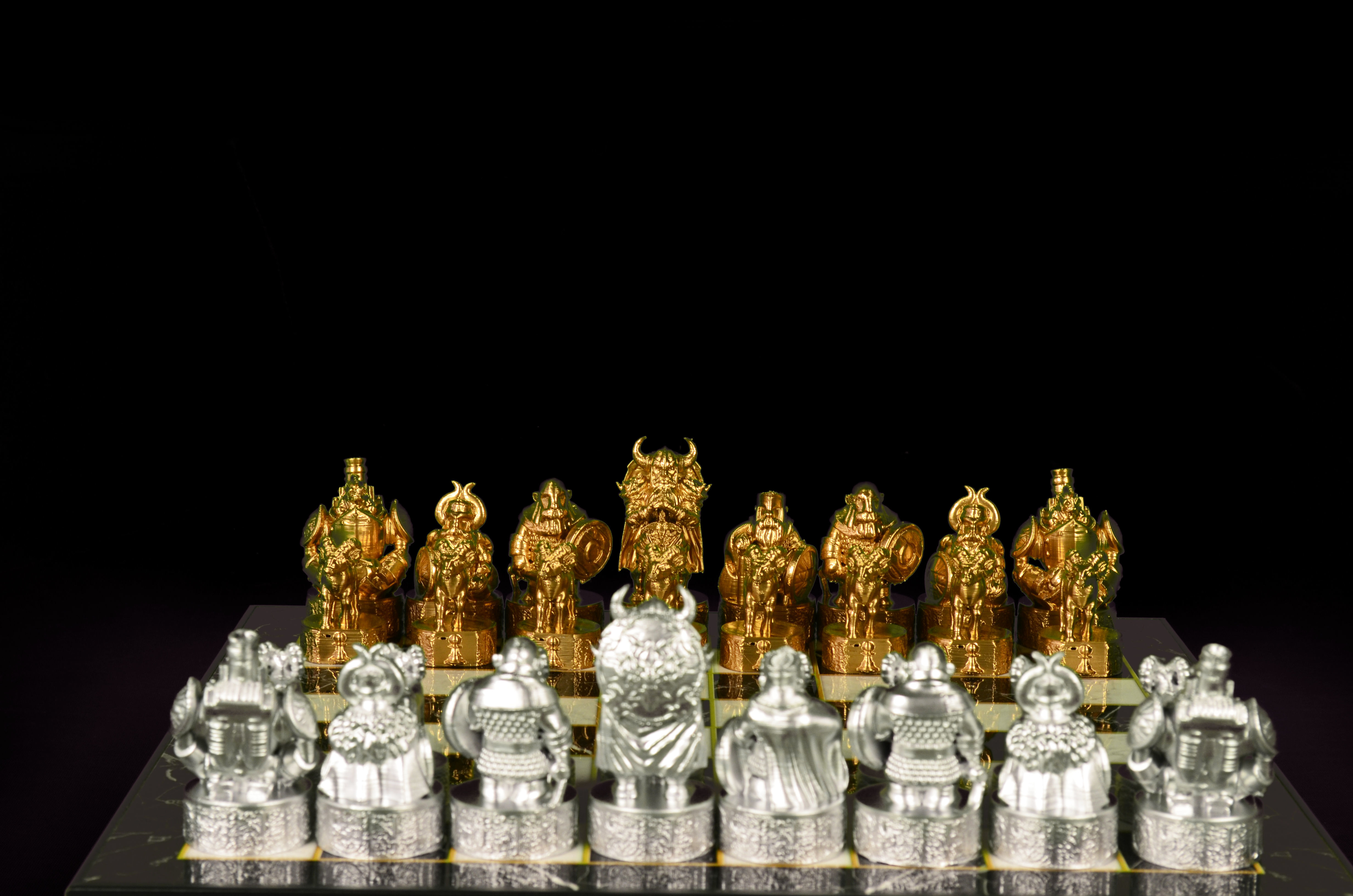 Dwarf Chess Set-Medieval Dwarfs Chess Set 3D model 3D printable | CGTrader
