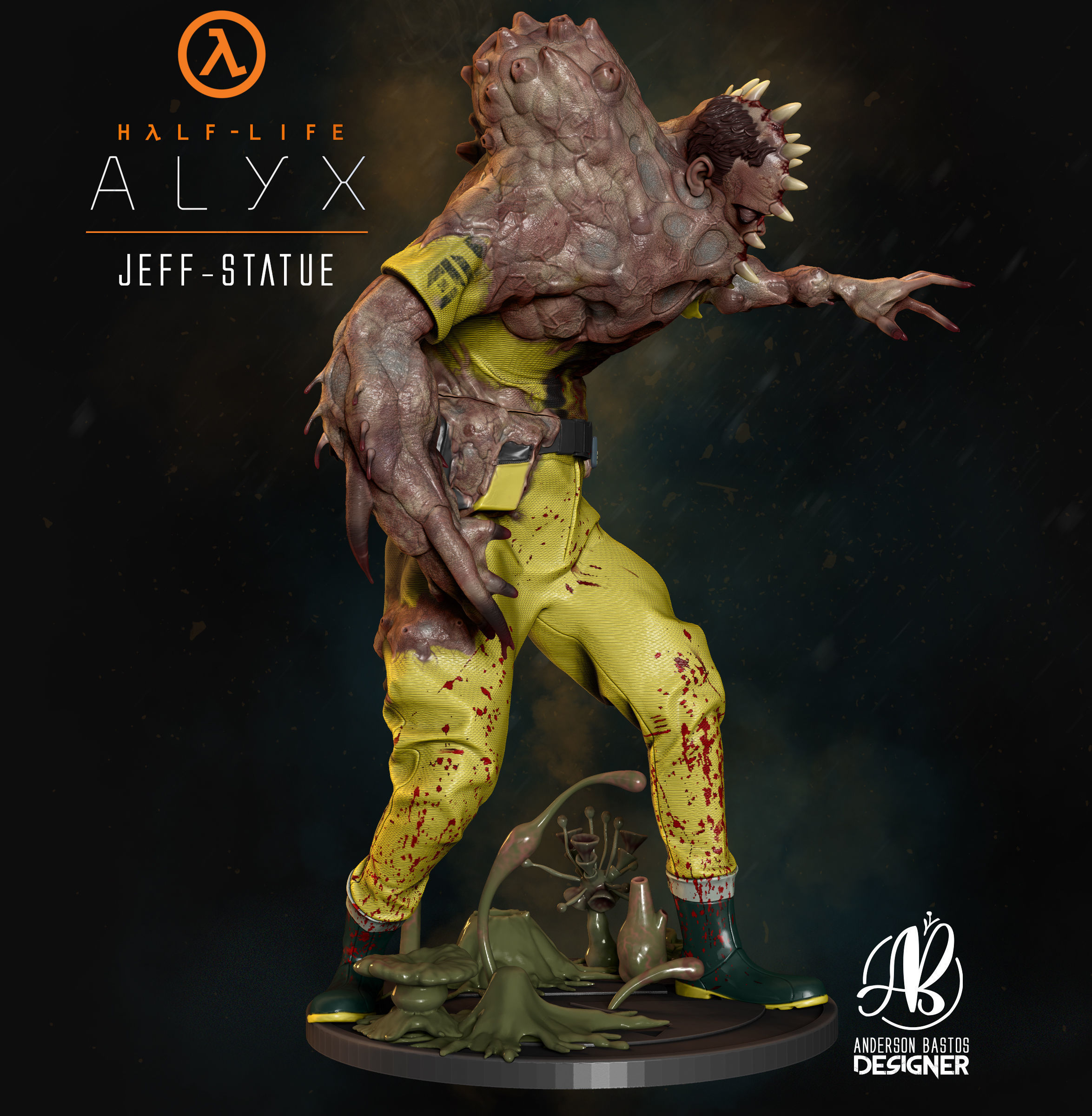 JEFF - HALF-LIFE- ALYX 3D model 3D printable | CGTrader