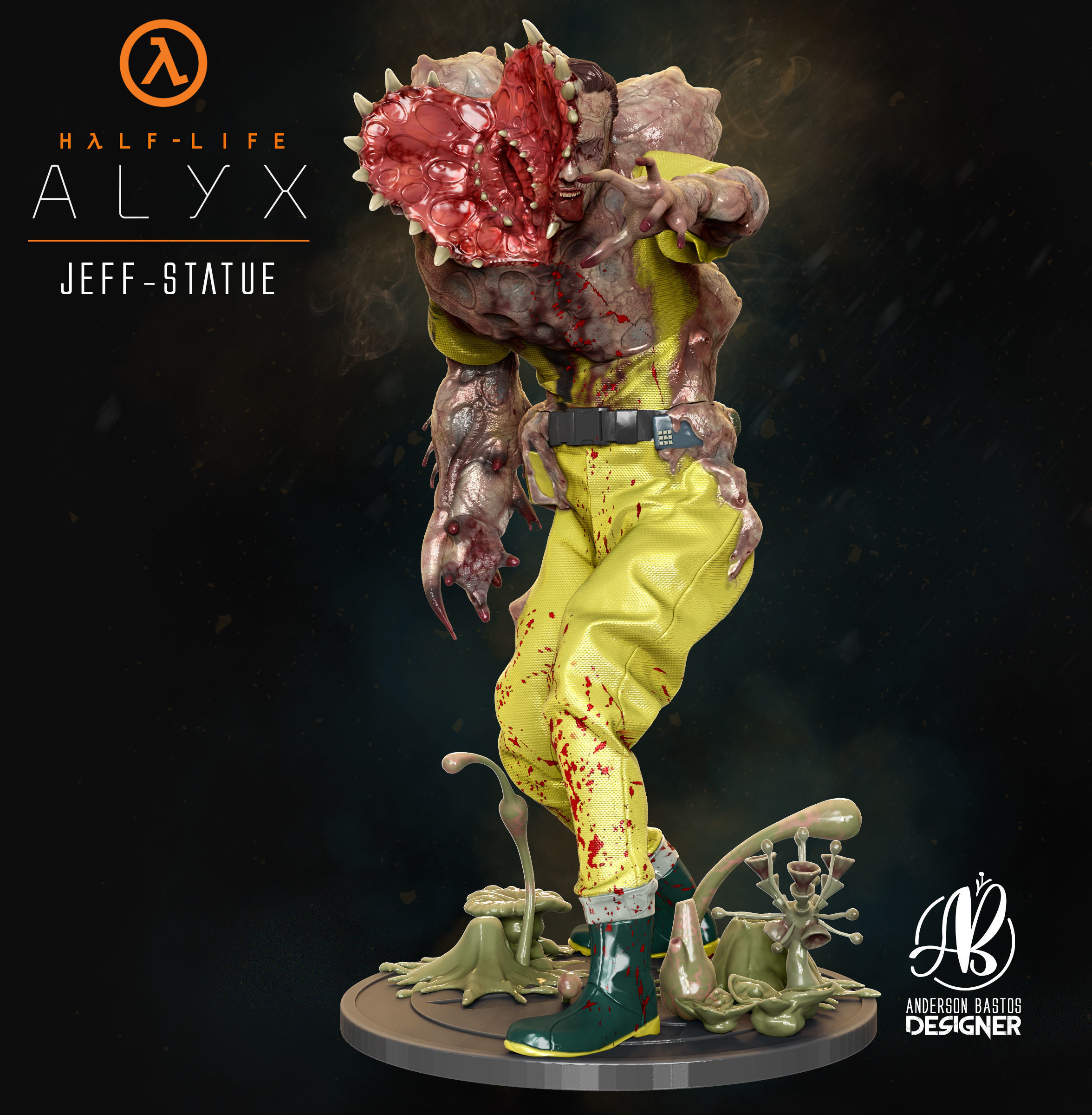 JEFF - HALF-LIFE- ALYX 3D model 3D printable | CGTrader