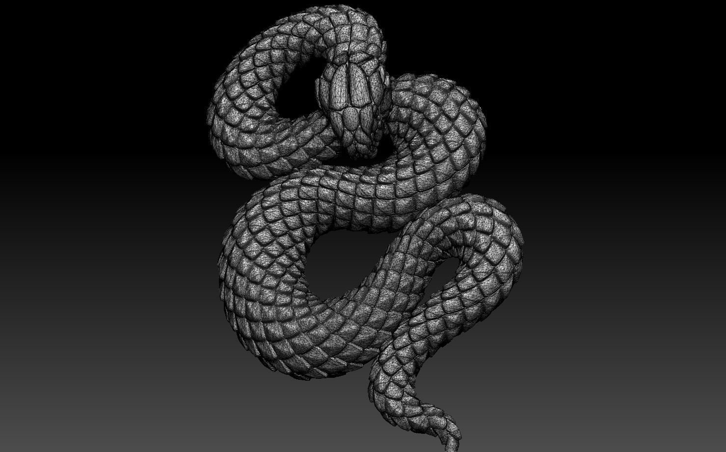 snake 3D model 3D printable | CGTrader