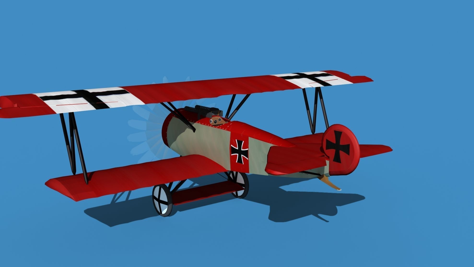 Fokker D-VI V12 3D model | CGTrader