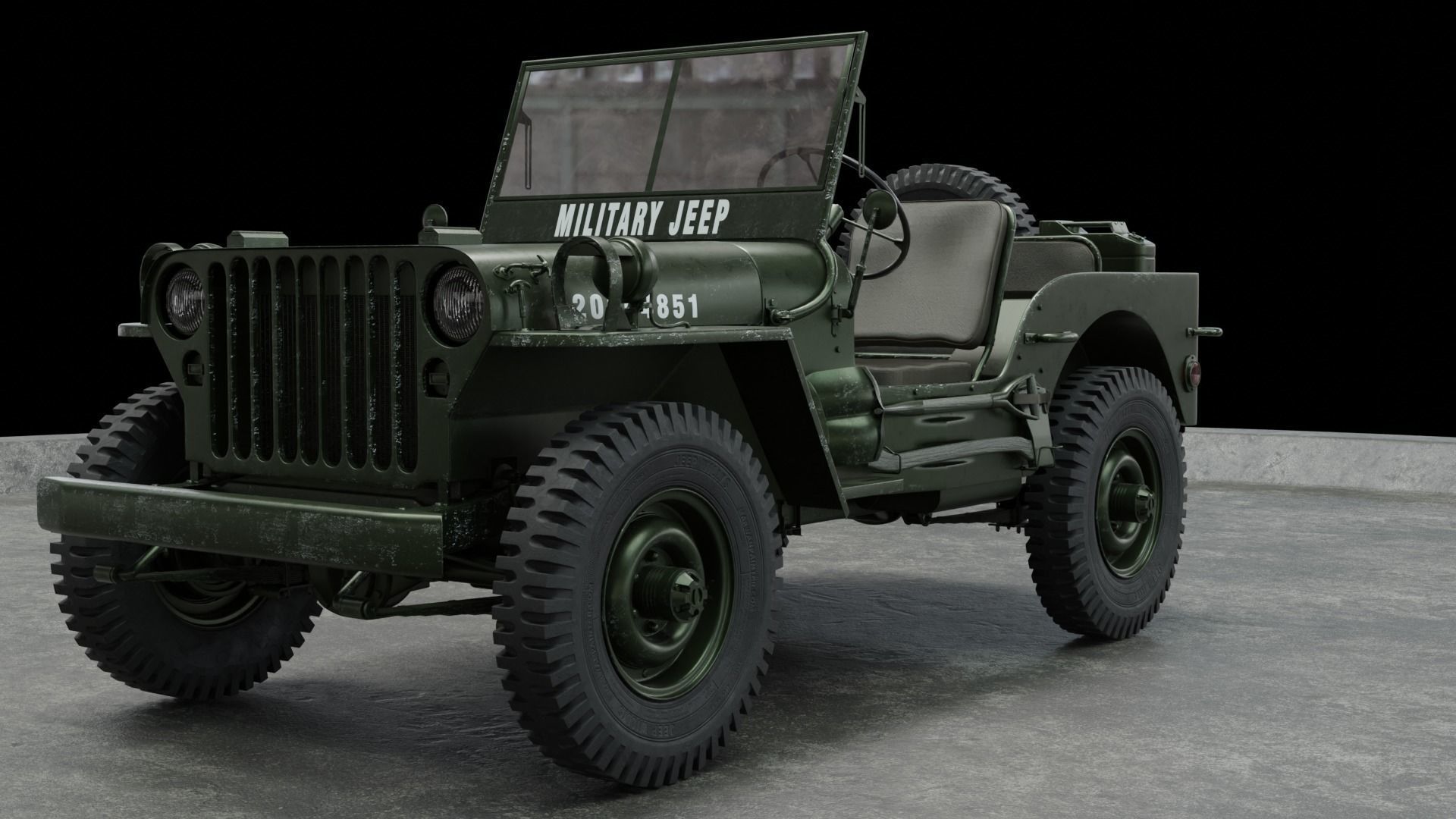 Jeep Willys 1942 3D model | CGTrader