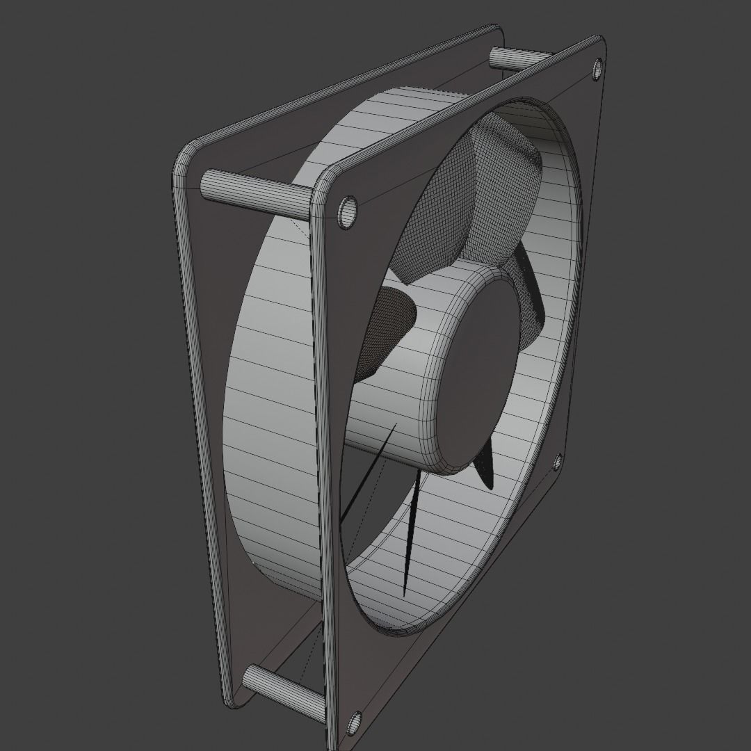 3D model Computer Casing Cooling Fan VR / AR / low-poly | CGTrader