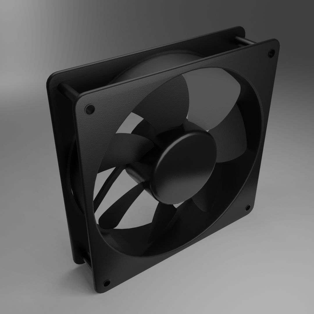 3D model Computer Casing Cooling Fan VR / AR / low-poly | CGTrader