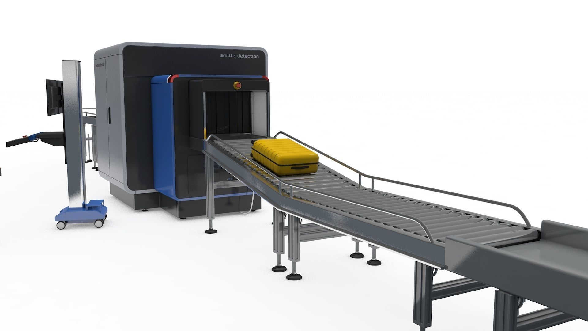 Airport Baggage Scanner X Ray Point 3D model | CGTrader