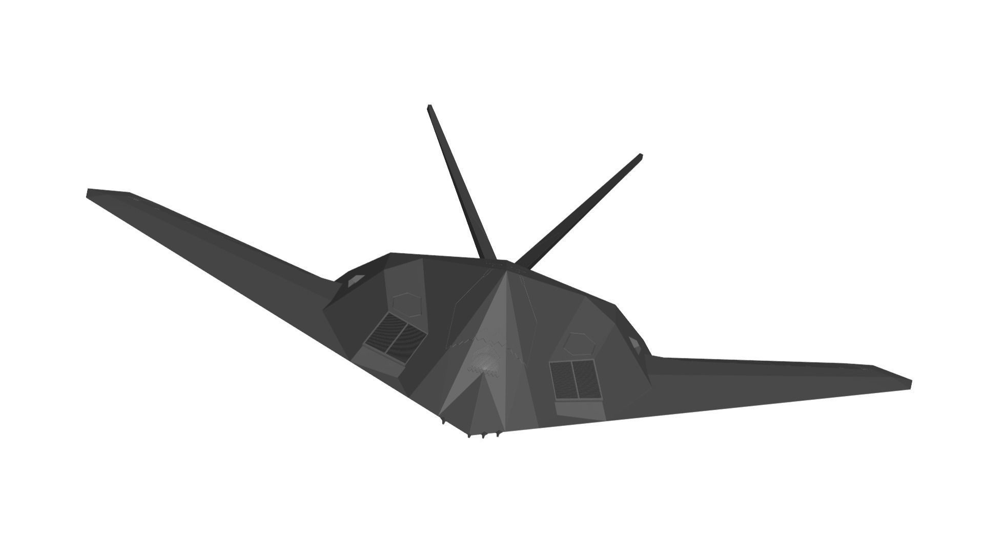 F-117A Nighthawk Stealth Fighter aircraft 3D model | CGTrader