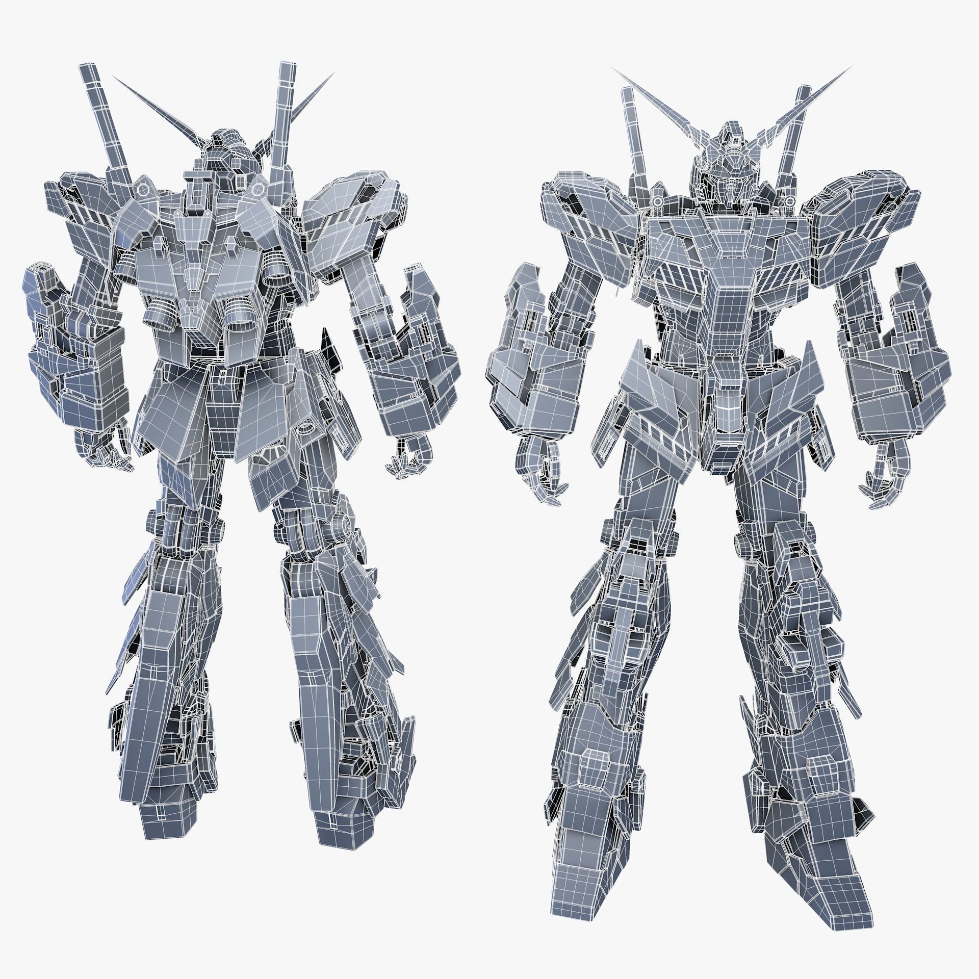 Gundam Unicorn RX-0 Gunpla Mega 3D model | CGTrader