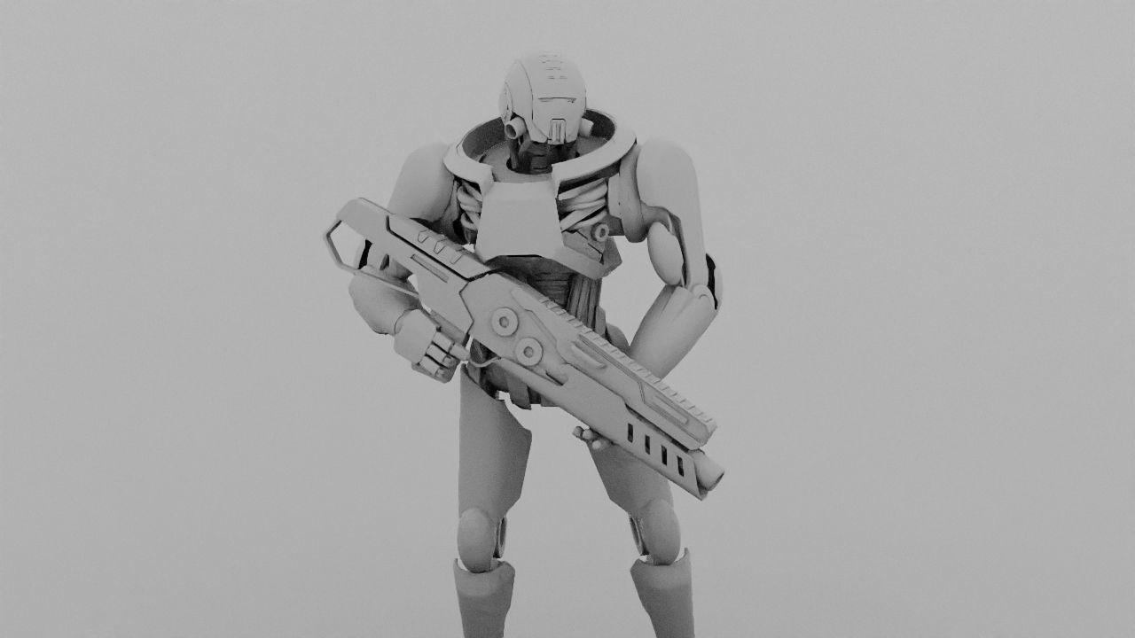 Android Soldier rigged character 3D model rigged | CGTrader