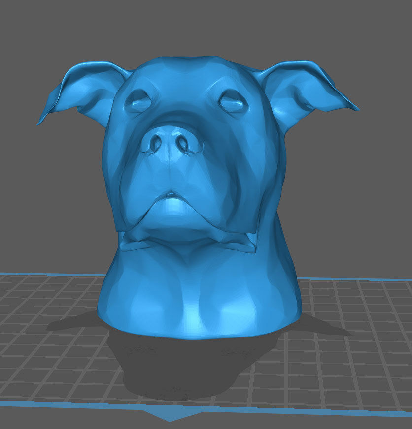 Dog Bust 3D model 3D printable | CGTrader