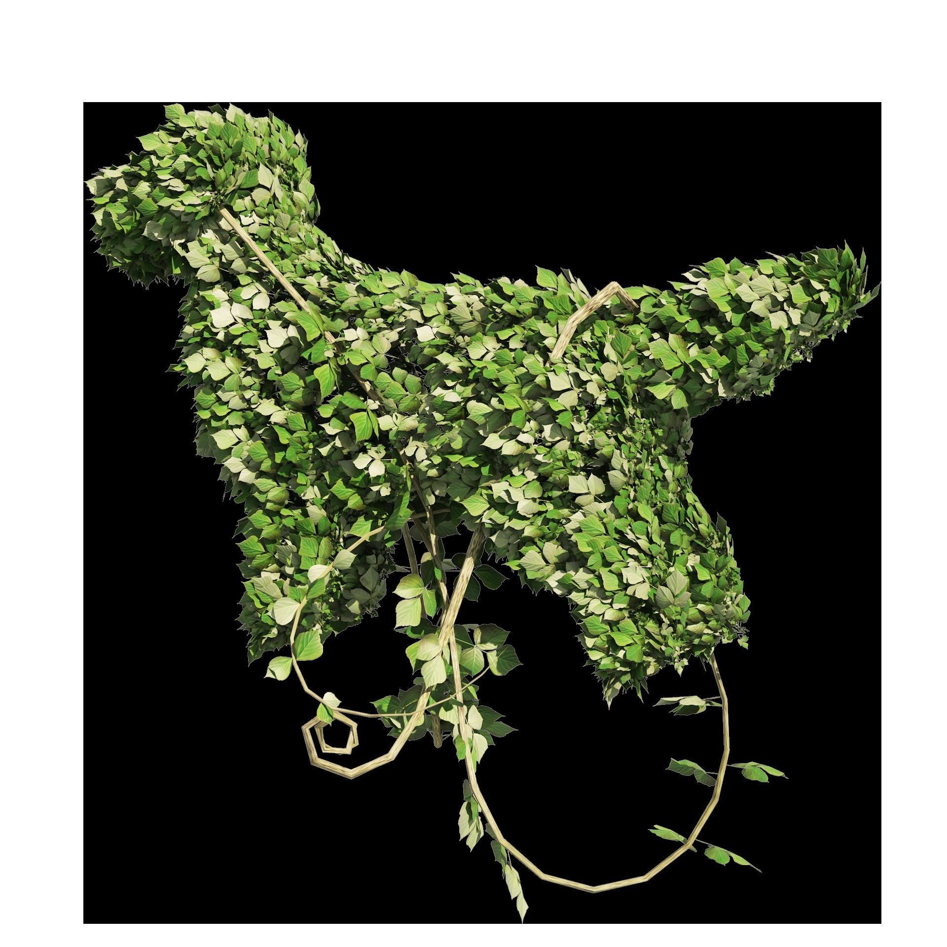 3D model Topiary Dog sculpture plant VR / AR / low-poly | CGTrader