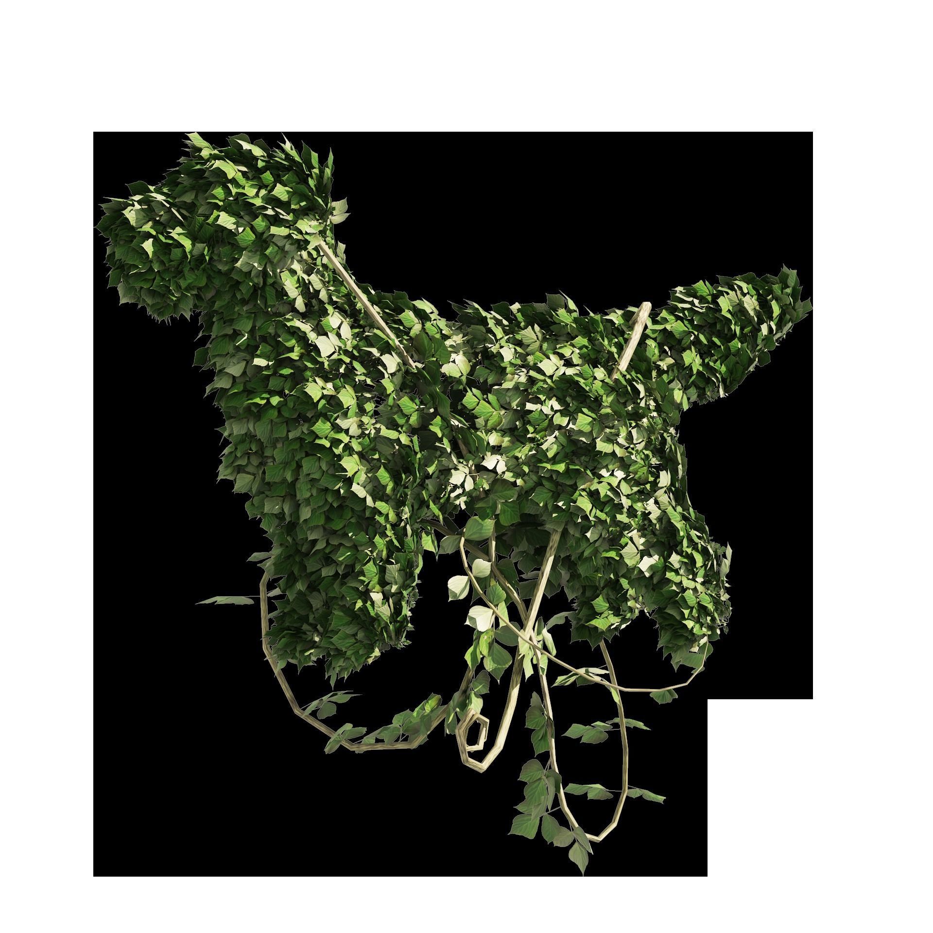 3D model Topiary Dog sculpture plant VR / AR / low-poly | CGTrader