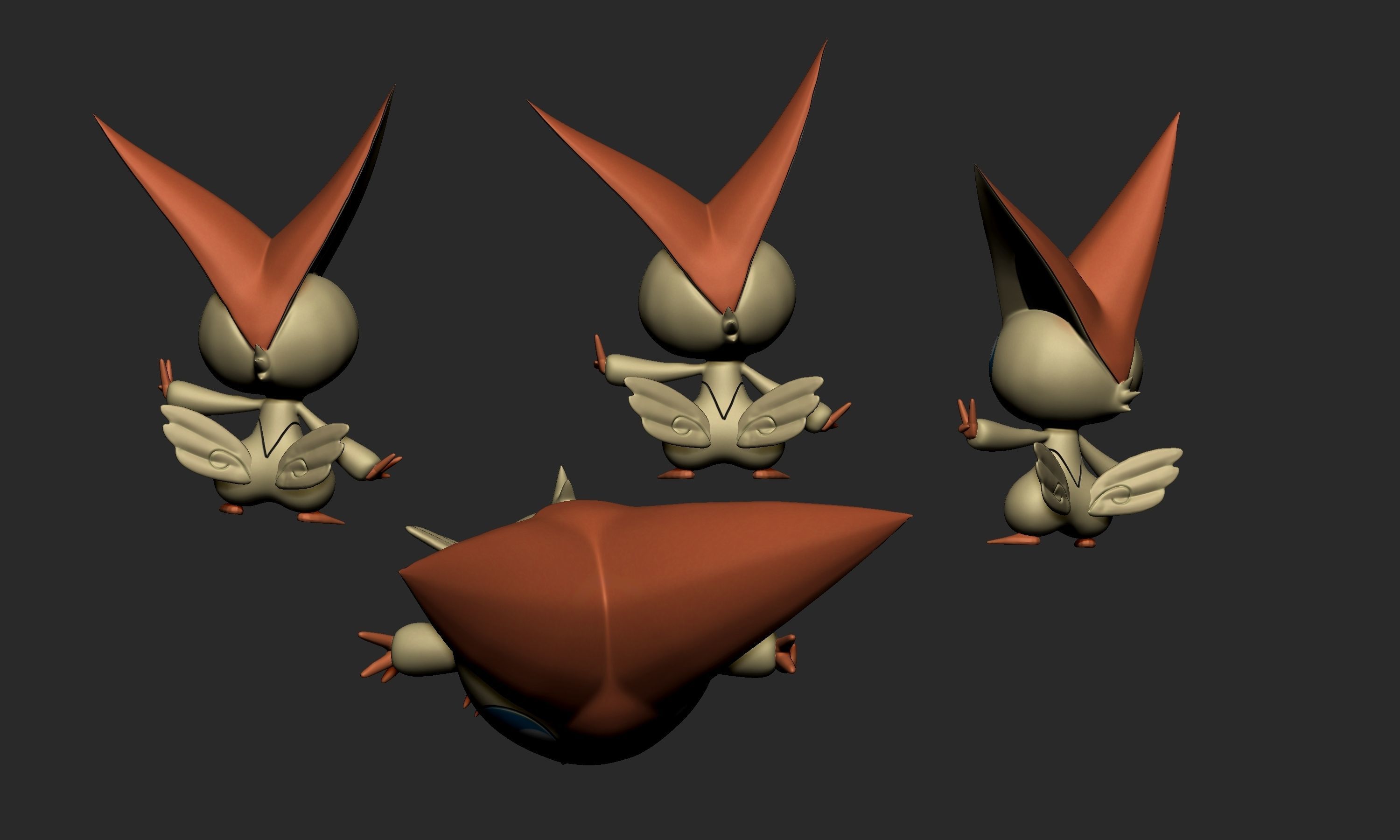 Pokemon - Victini 3D model 3D printable | CGTrader