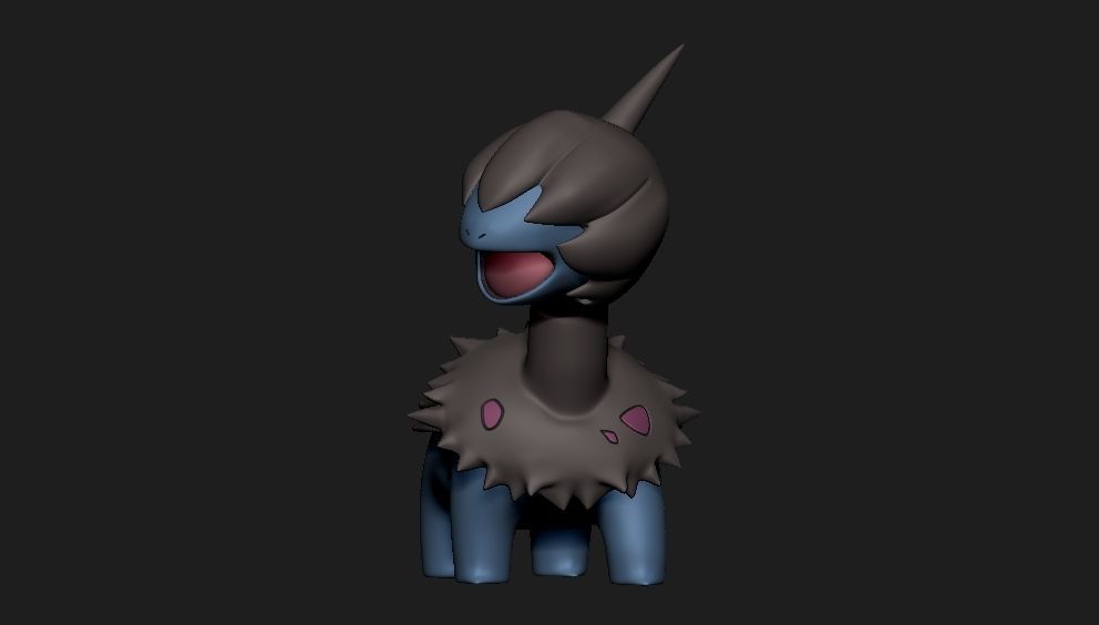 Pokemon - Deino with 2 different poses 3D model 3D printable | CGTrader