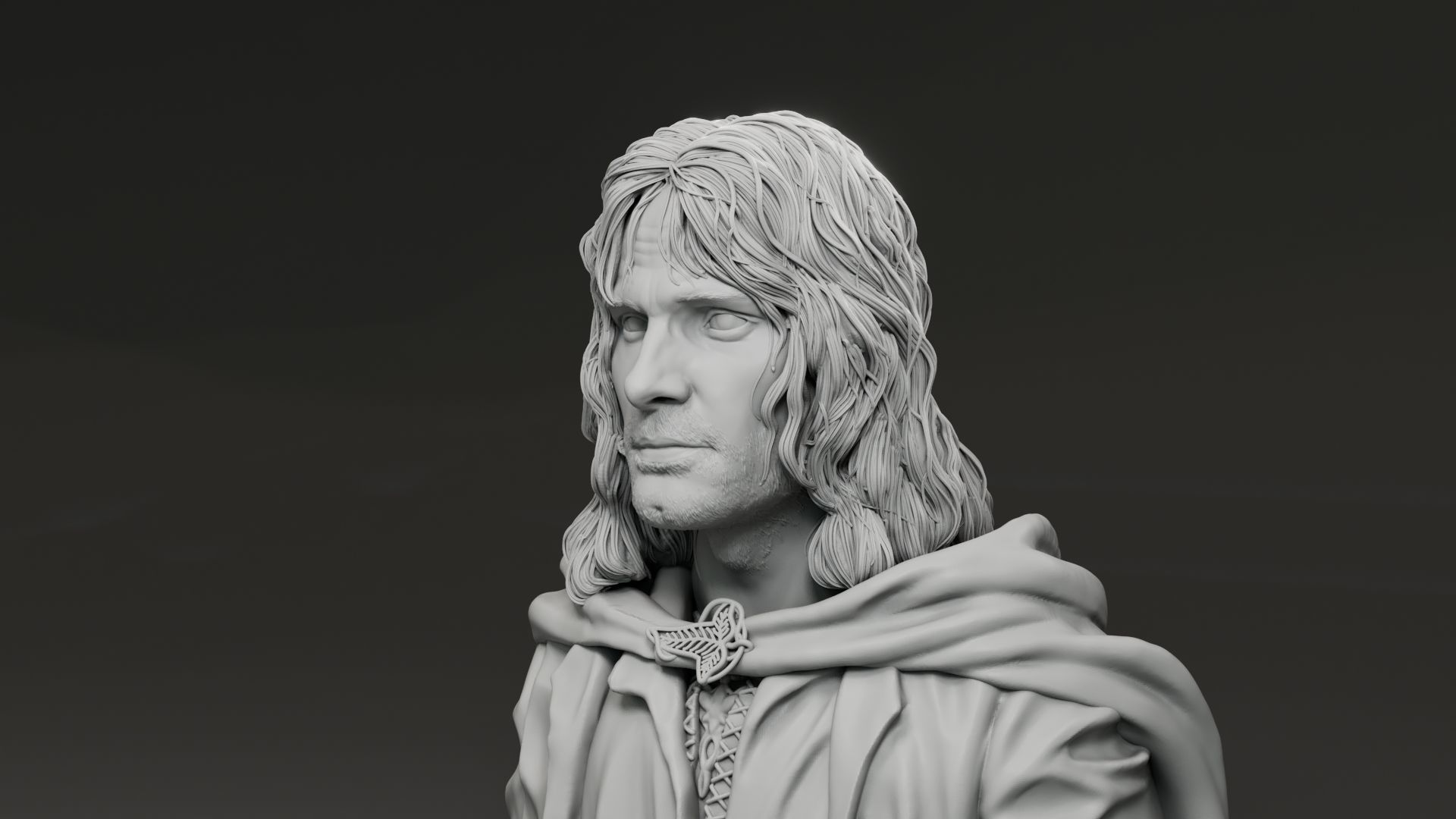 Viggo Mortensen - Aragorn - The Lord of the Rings 3D model 3D printable ...