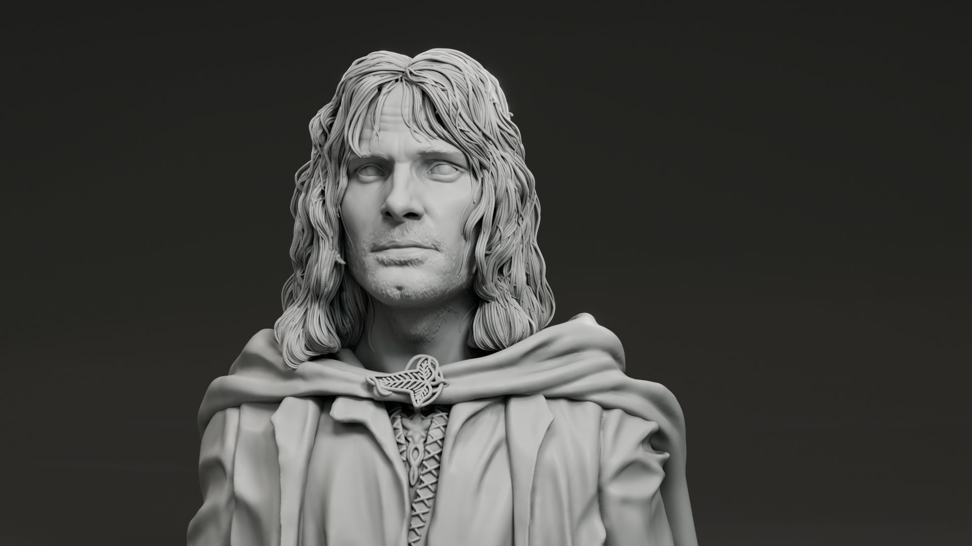 Viggo Mortensen - Aragorn - The Lord of the Rings 3D model 3D printable ...