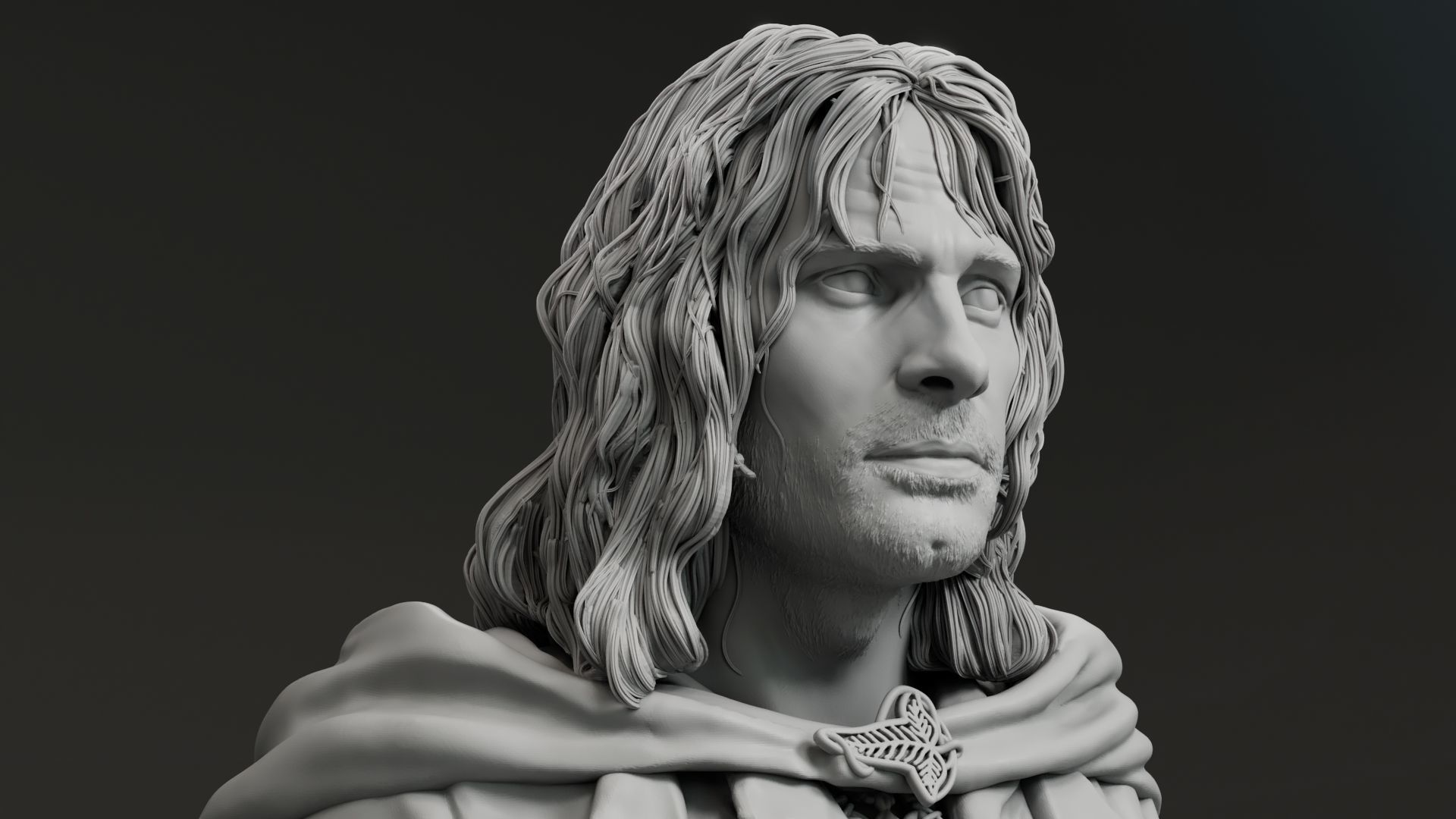 Viggo Mortensen - Aragorn - The Lord of the Rings 3D model 3D printable ...