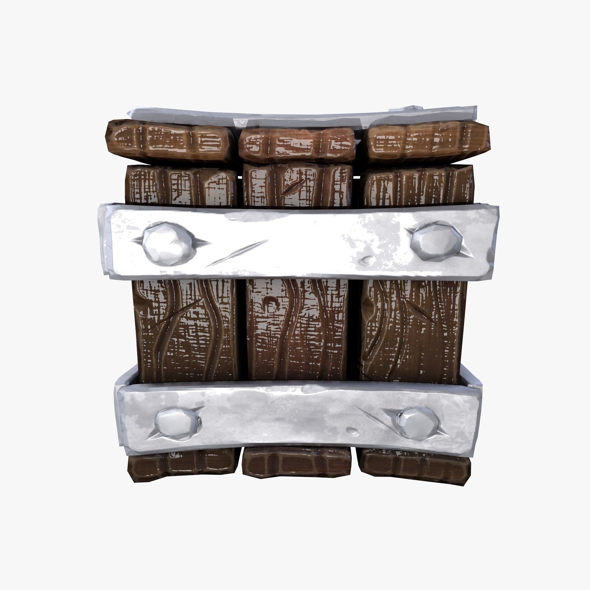 3D model Fantasy Wooden Crate Box Game Asset VR / AR / low-poly | CGTrader