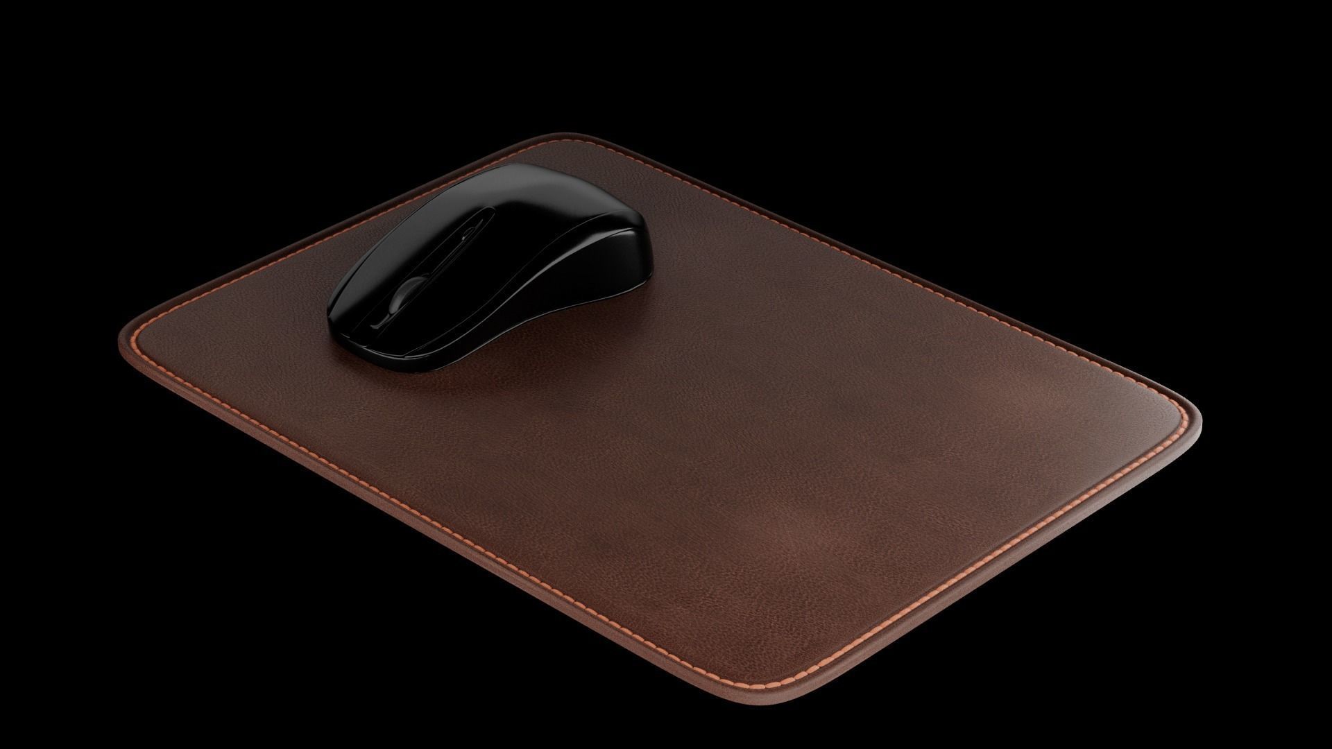 Computer mouse and pad free 3D model | CGTrader