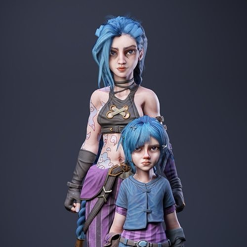 Jinx Powder Fanart 3D model | CGTrader